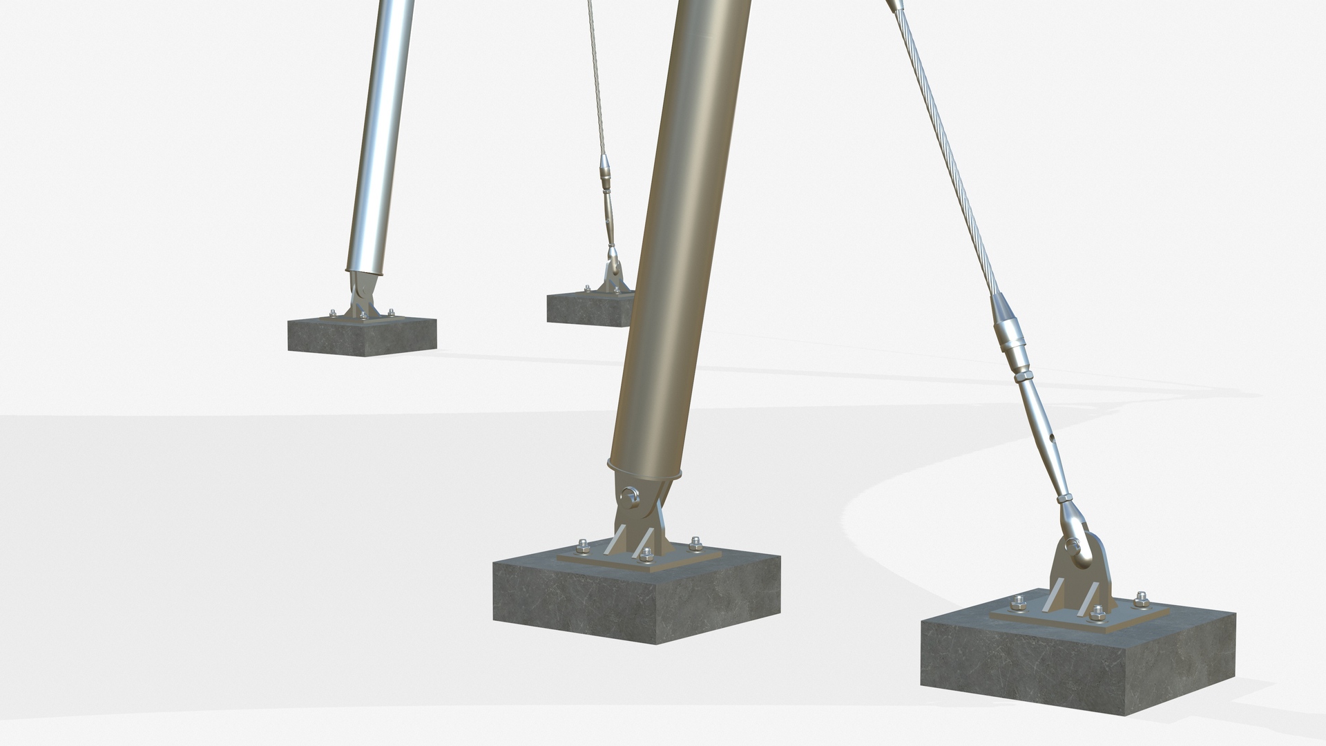 3D Tensile Structures Architecture Colorful model - TurboSquid 1904158