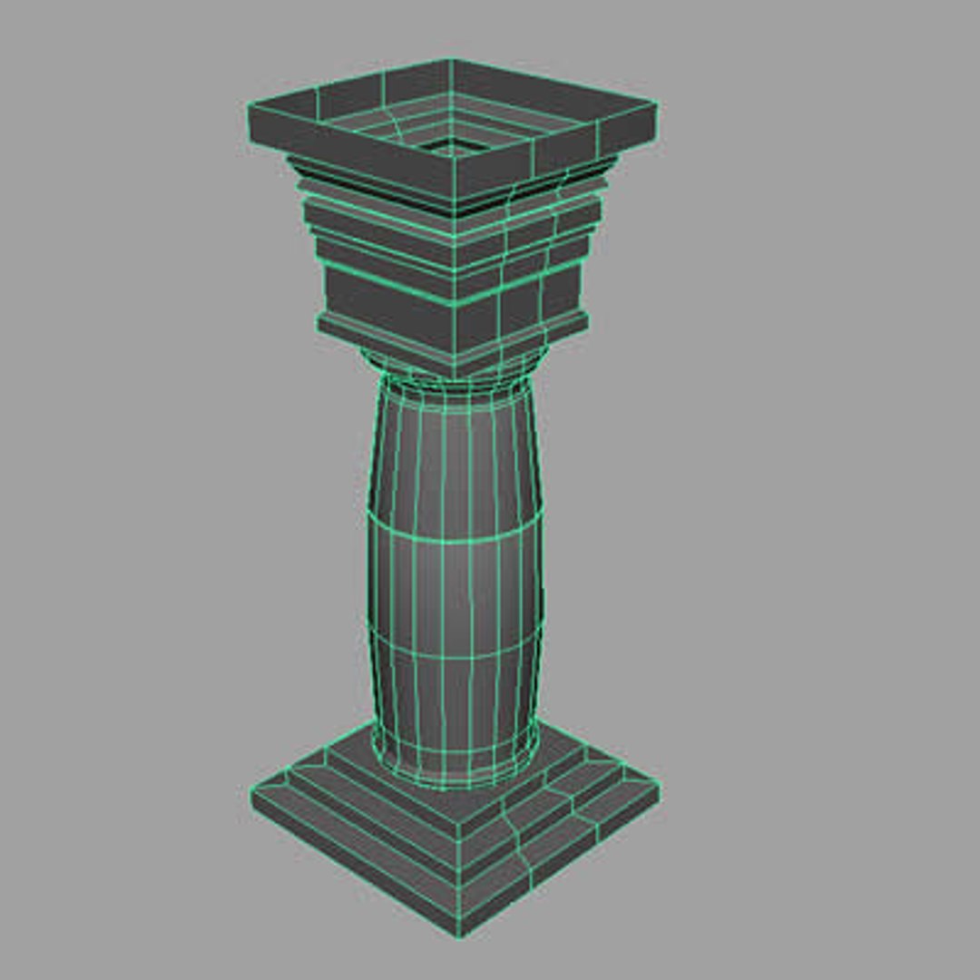 3d Model Medieval Pillar