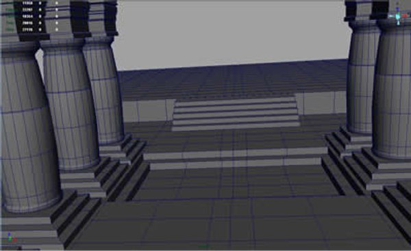 3d model medieval pillar