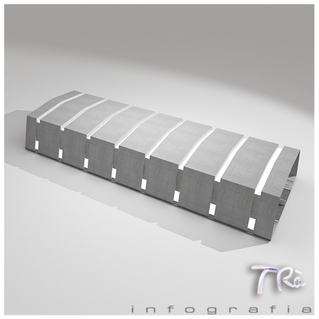 3d Urban Tunnel Section Model