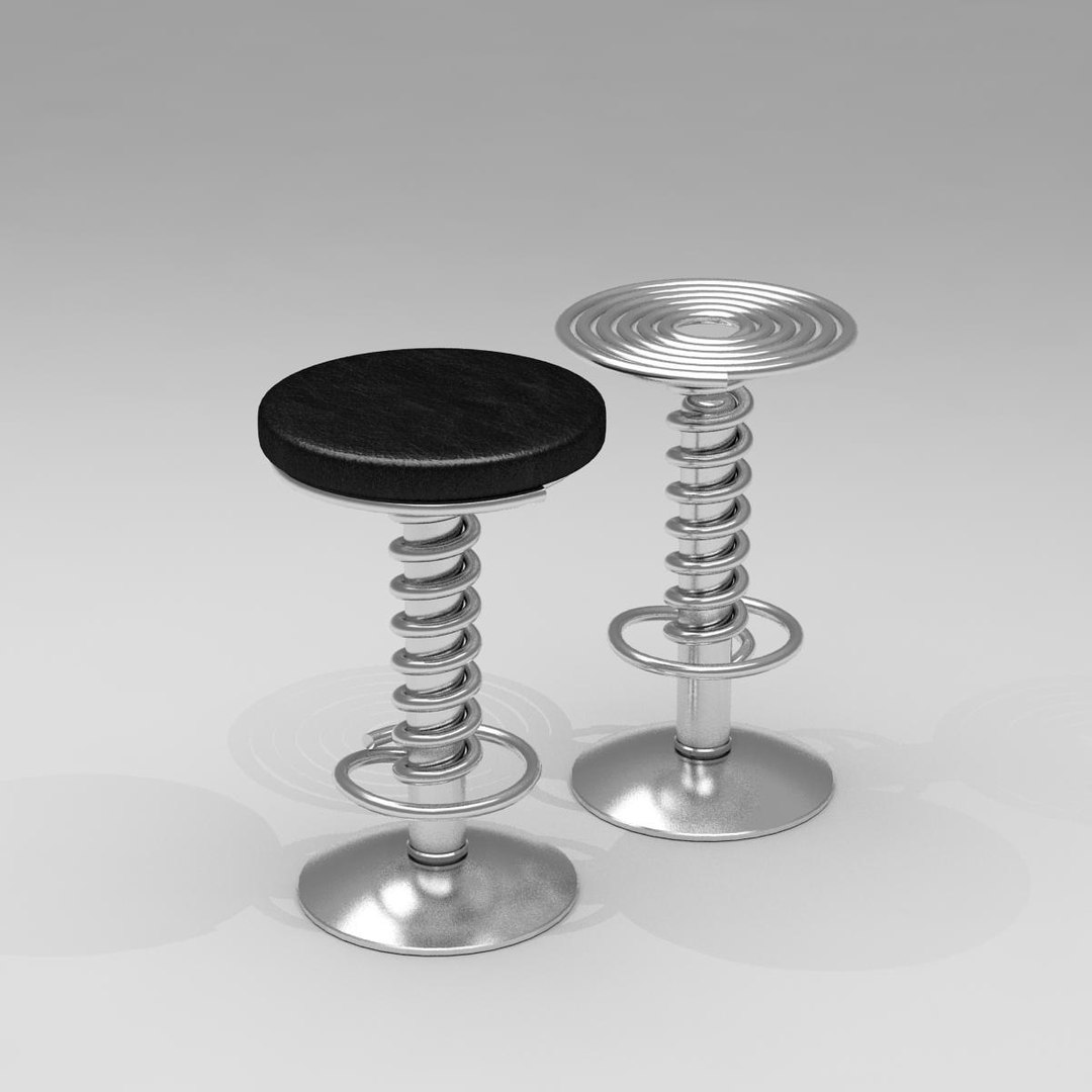 3d Screw Bar Stool Barstool Model