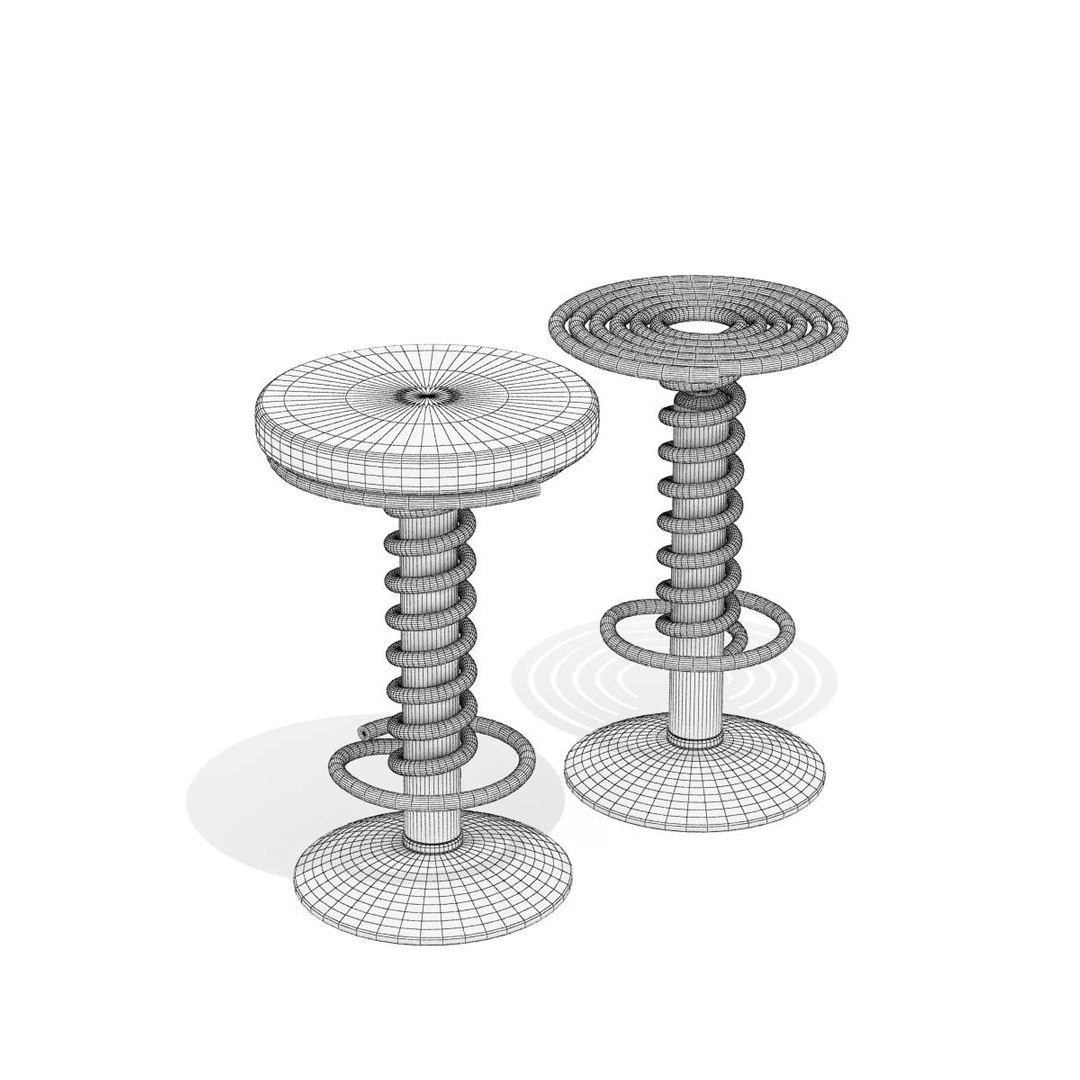 3d Screw Bar Stool Barstool Model