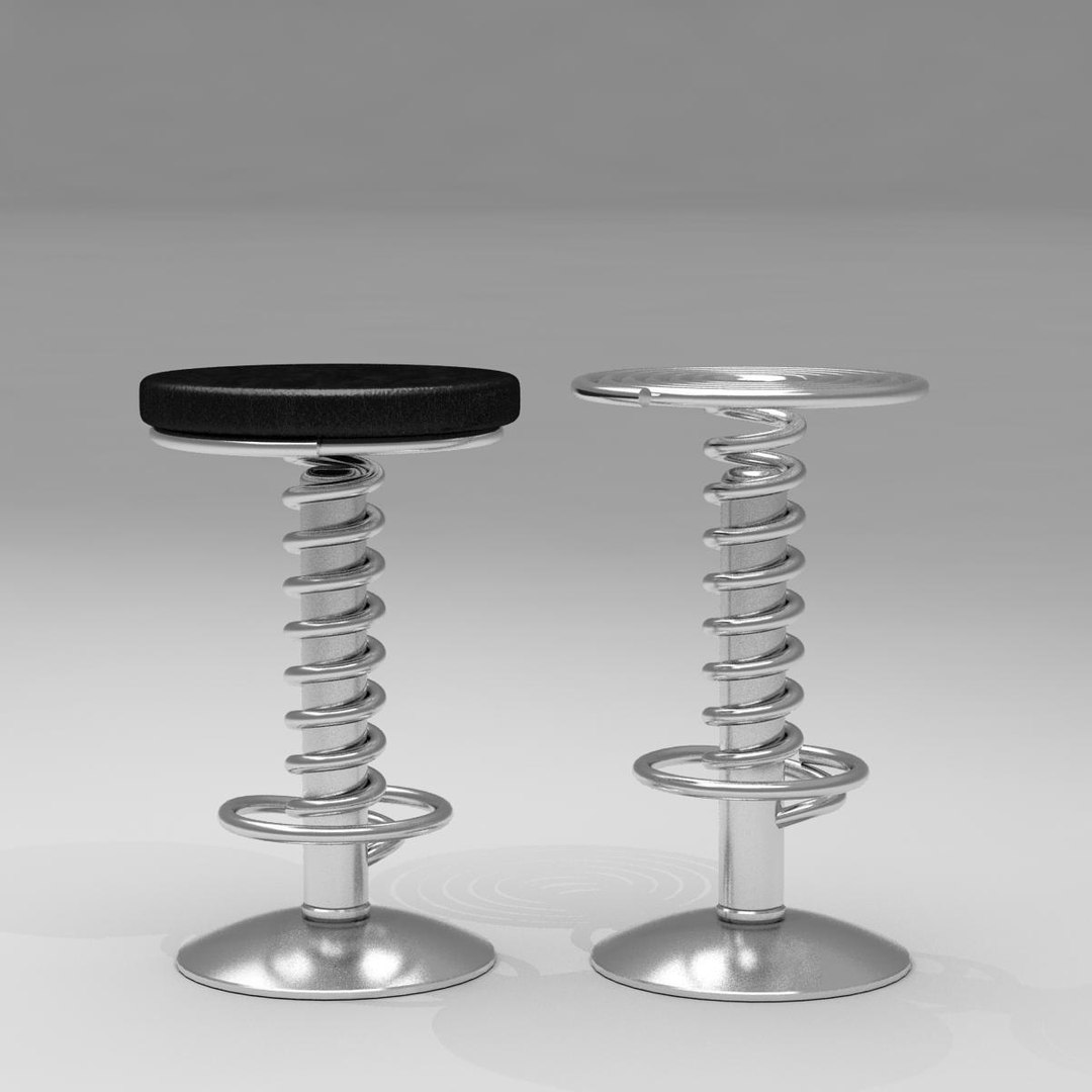 3d Screw Bar Stool Barstool Model
