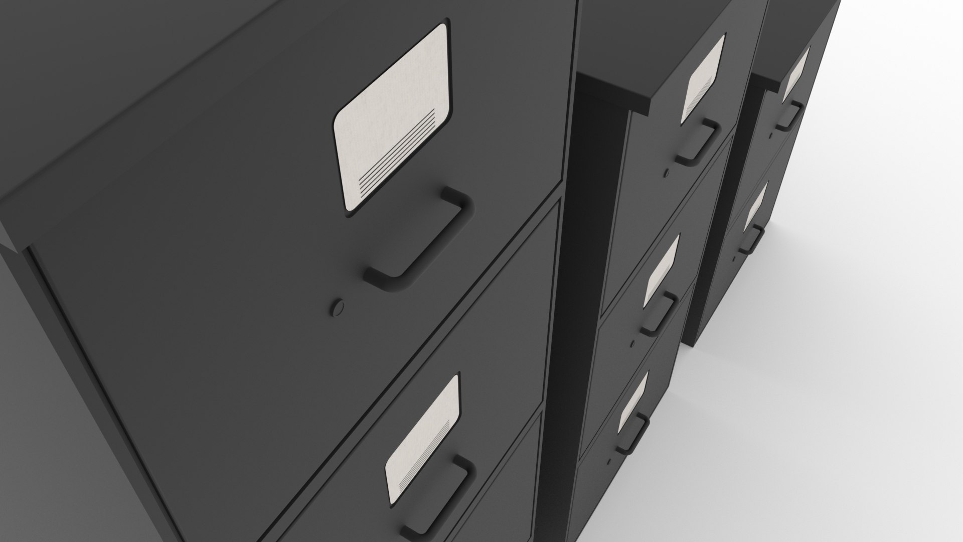 Archive Drawer Unit Filing Cabinet 3D Model - TurboSquid 1737947