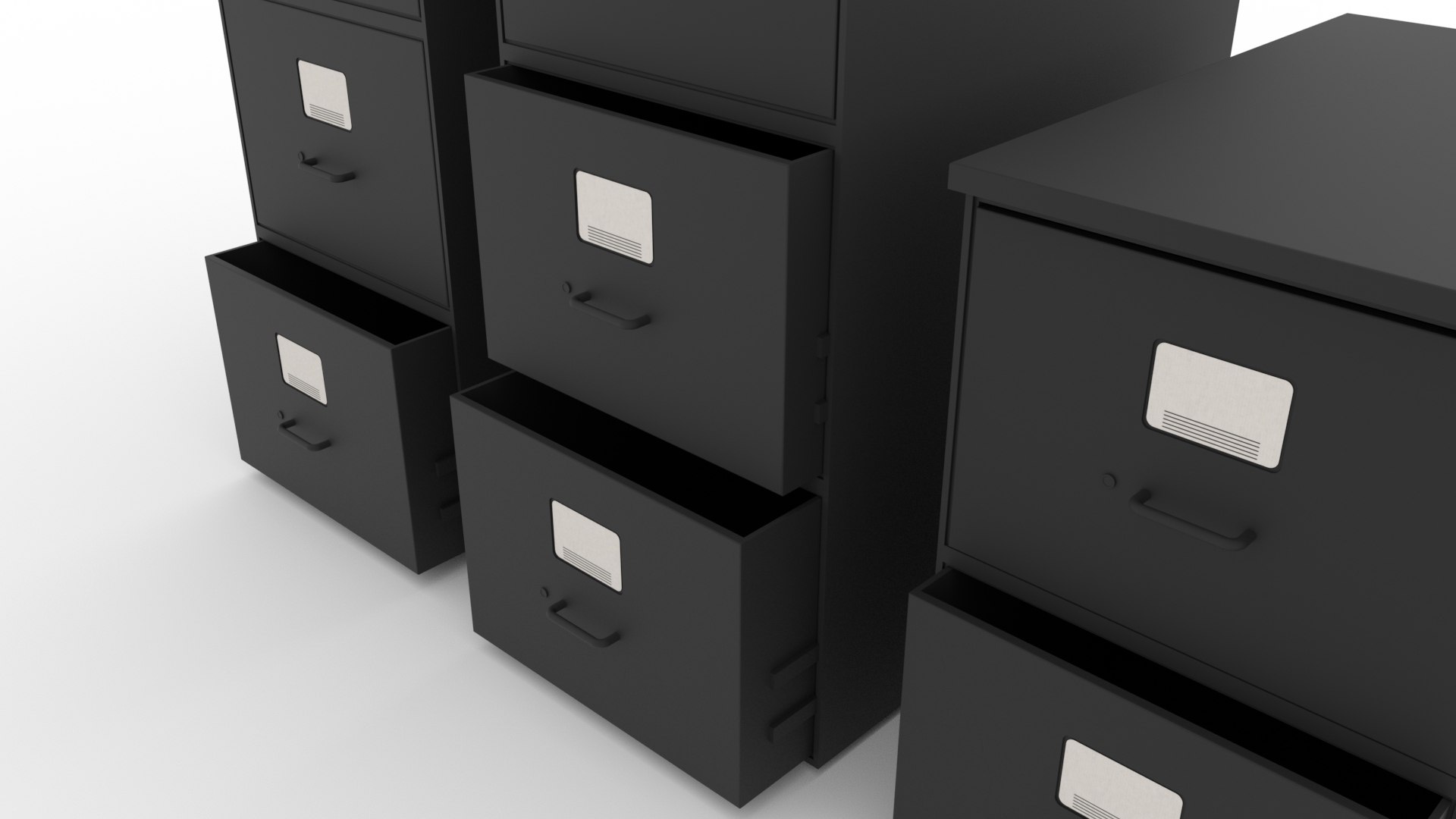 Archive Drawer Unit Filing Cabinet 3D Model - TurboSquid 1737947