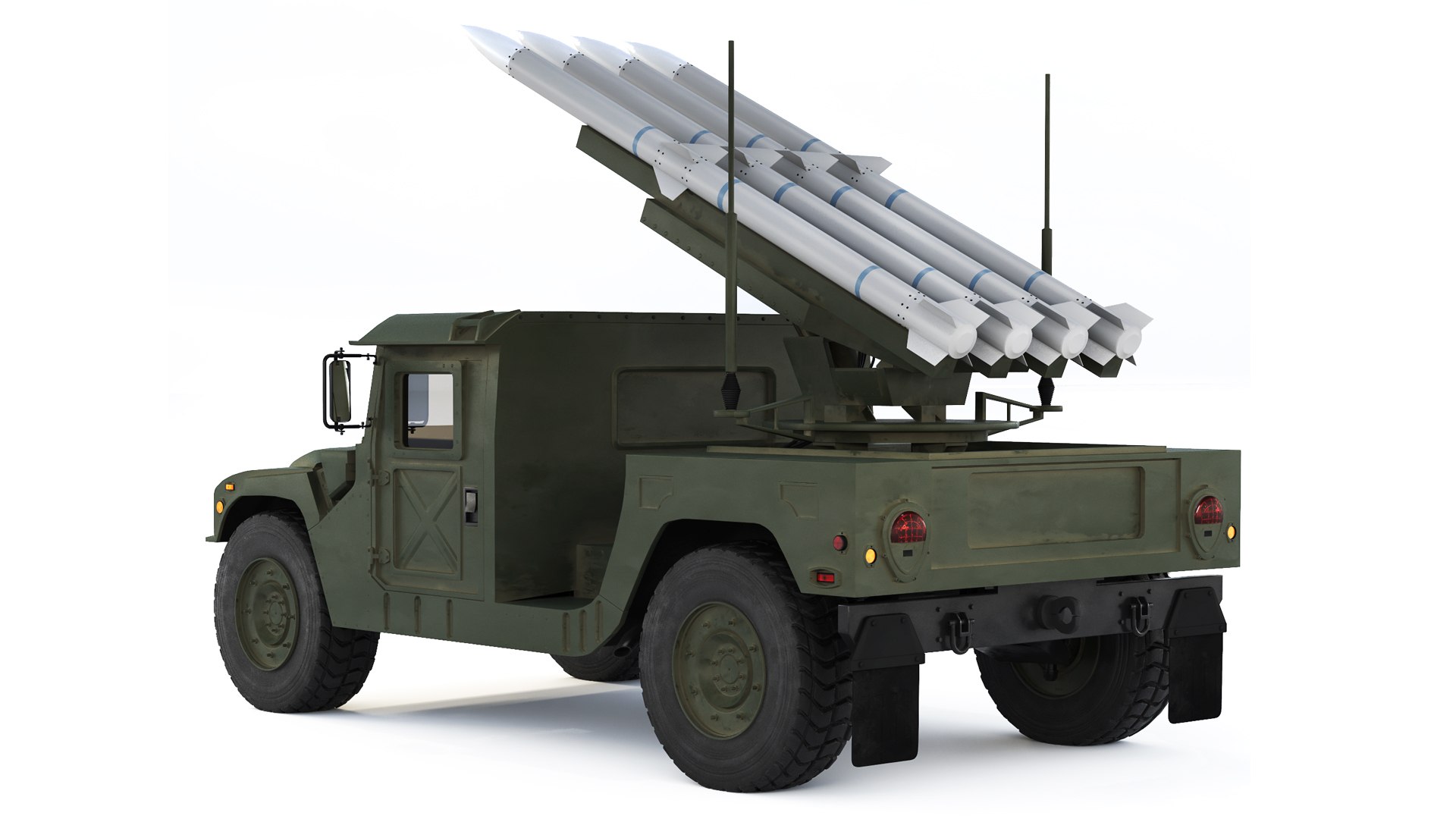 3D HMMWV M1097A2 CLAWS AMRAAM 2008 Model - TurboSquid 2069517