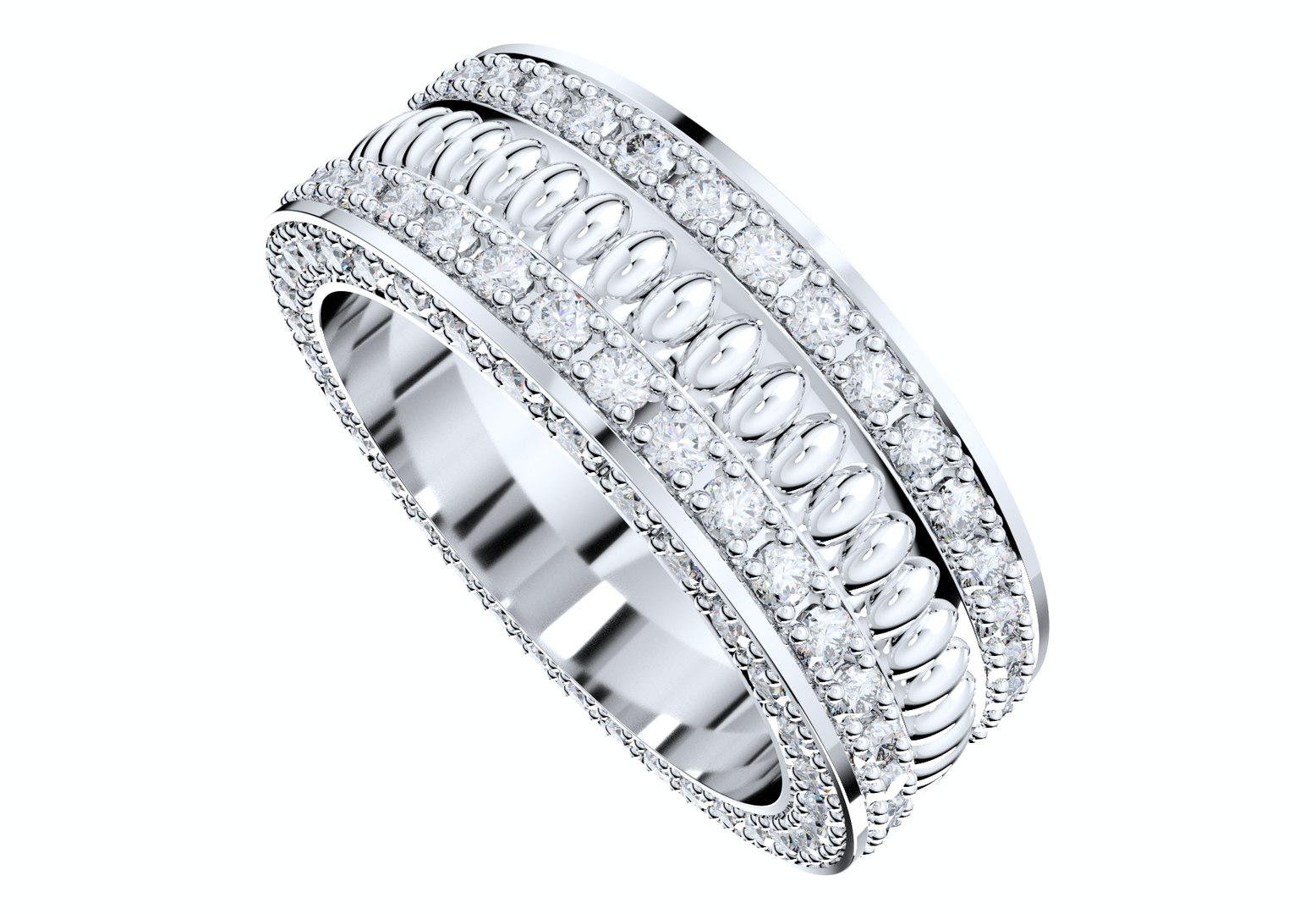 Wedding Set Ring Women Men Ring CAD Design-PSJM001V10 3D print model 3D ...