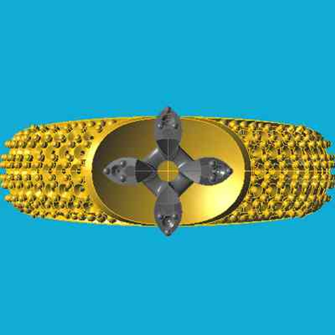 3d Diamonds Stone Gold Model