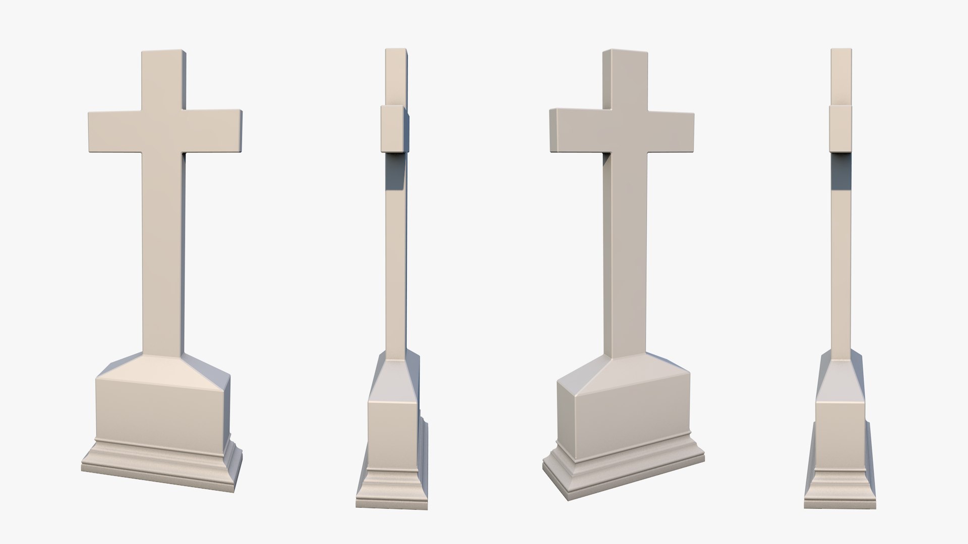 3D Model Graveyard Cross - TurboSquid 1969248