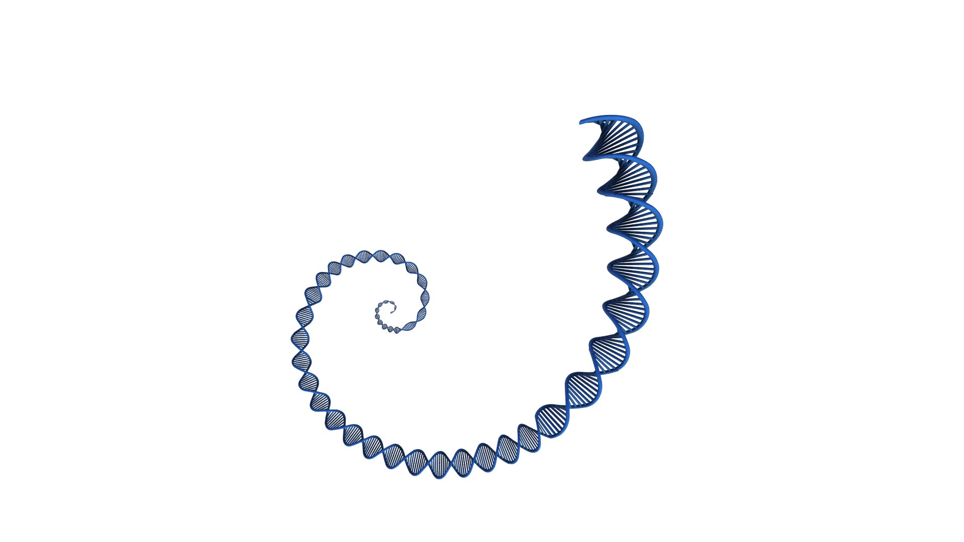 3D Spiral Dna Golden Ratio - TurboSquid 1455580