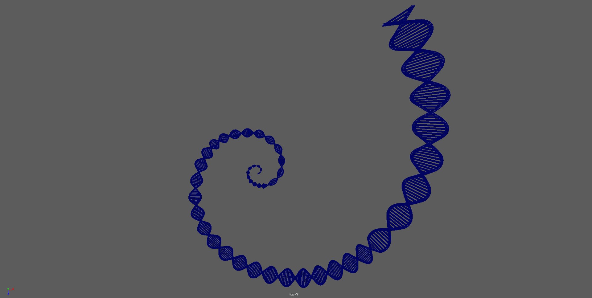3D Spiral Dna Golden Ratio - TurboSquid 1455580