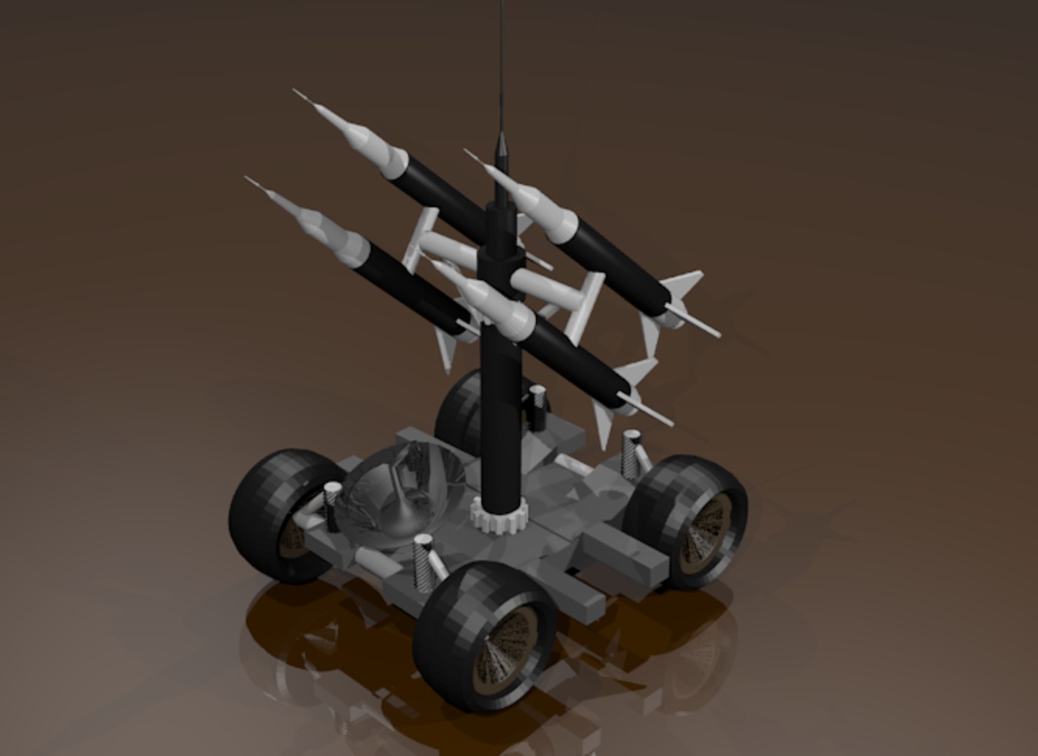 3d model rocket launcher