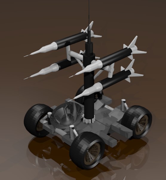 3d model rocket launcher