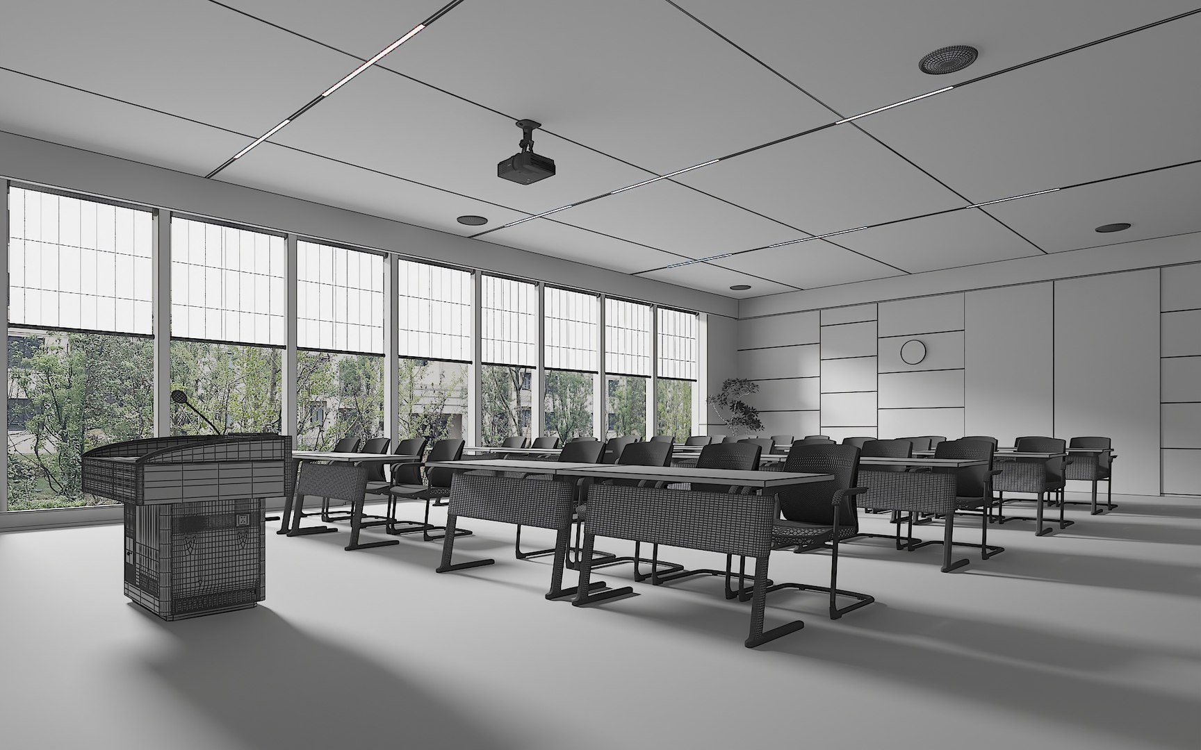3D Modern Classroom Model - TurboSquid 2210253