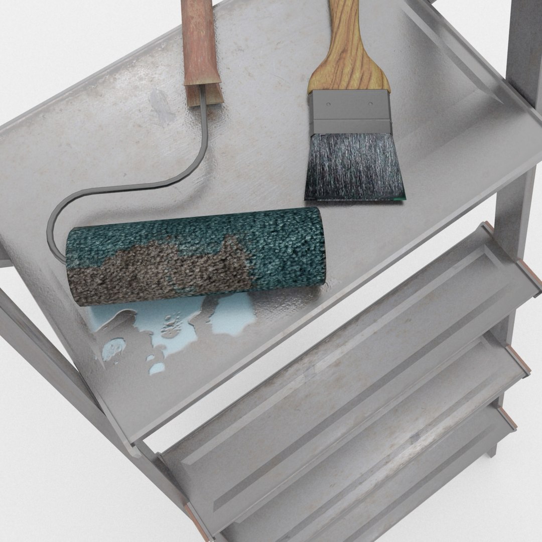 painting ladder 3d 3ds