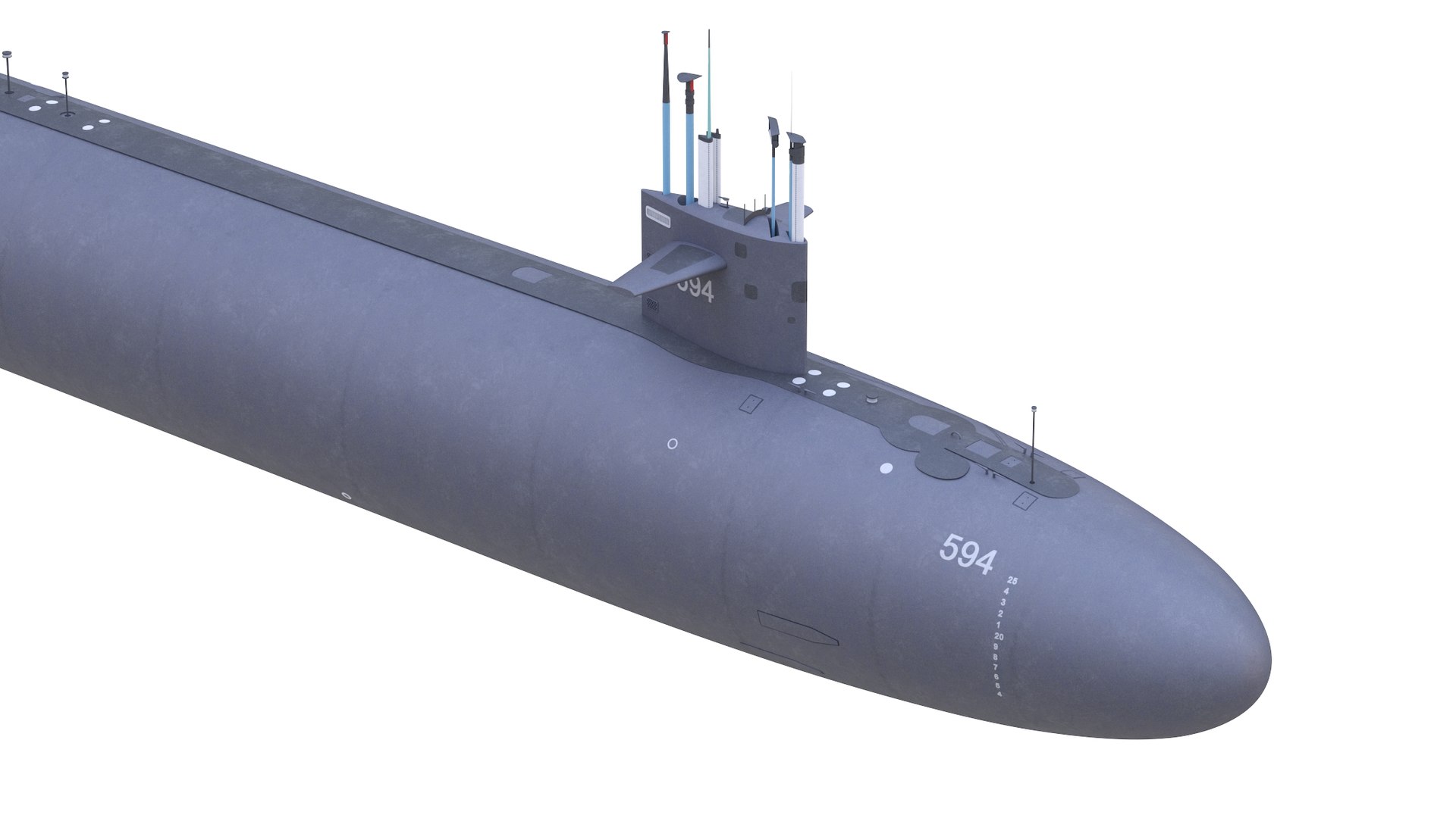 Uss Permit Ssn-594 3D Model - TurboSquid 1663949