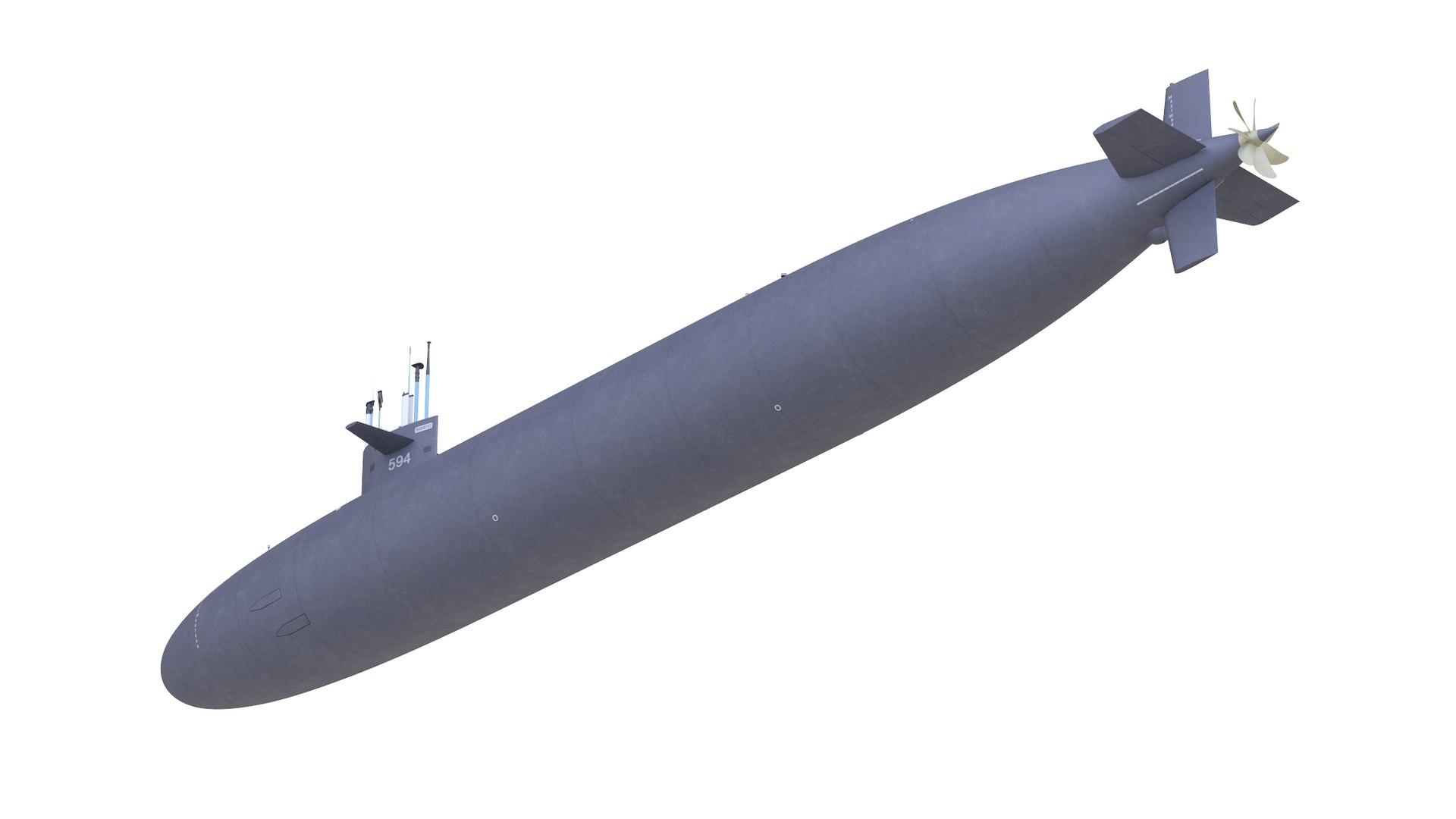 Uss Permit Ssn-594 3D Model - TurboSquid 1663949