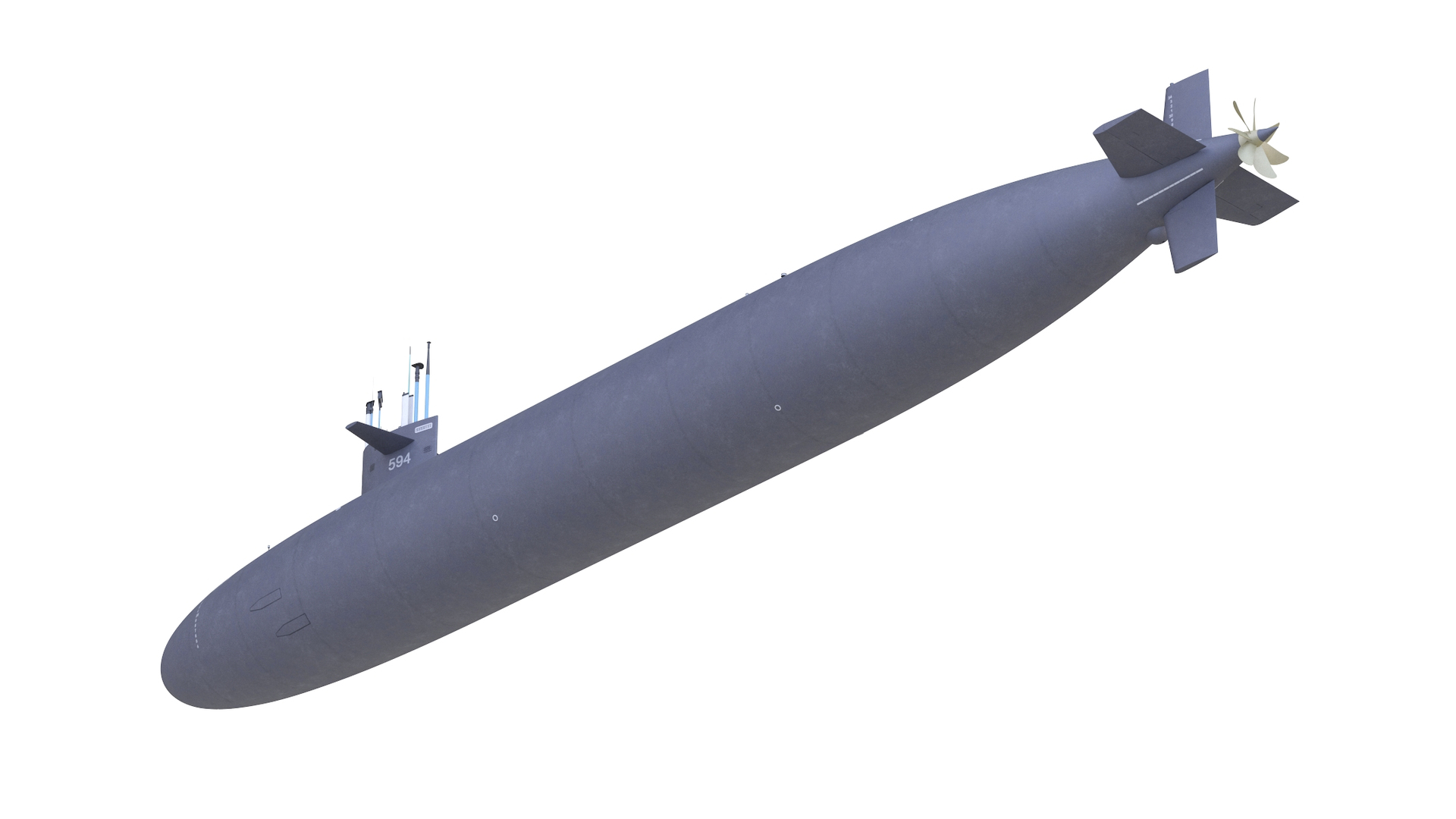 Uss permit ssn-594 3D model - TurboSquid 1663949
