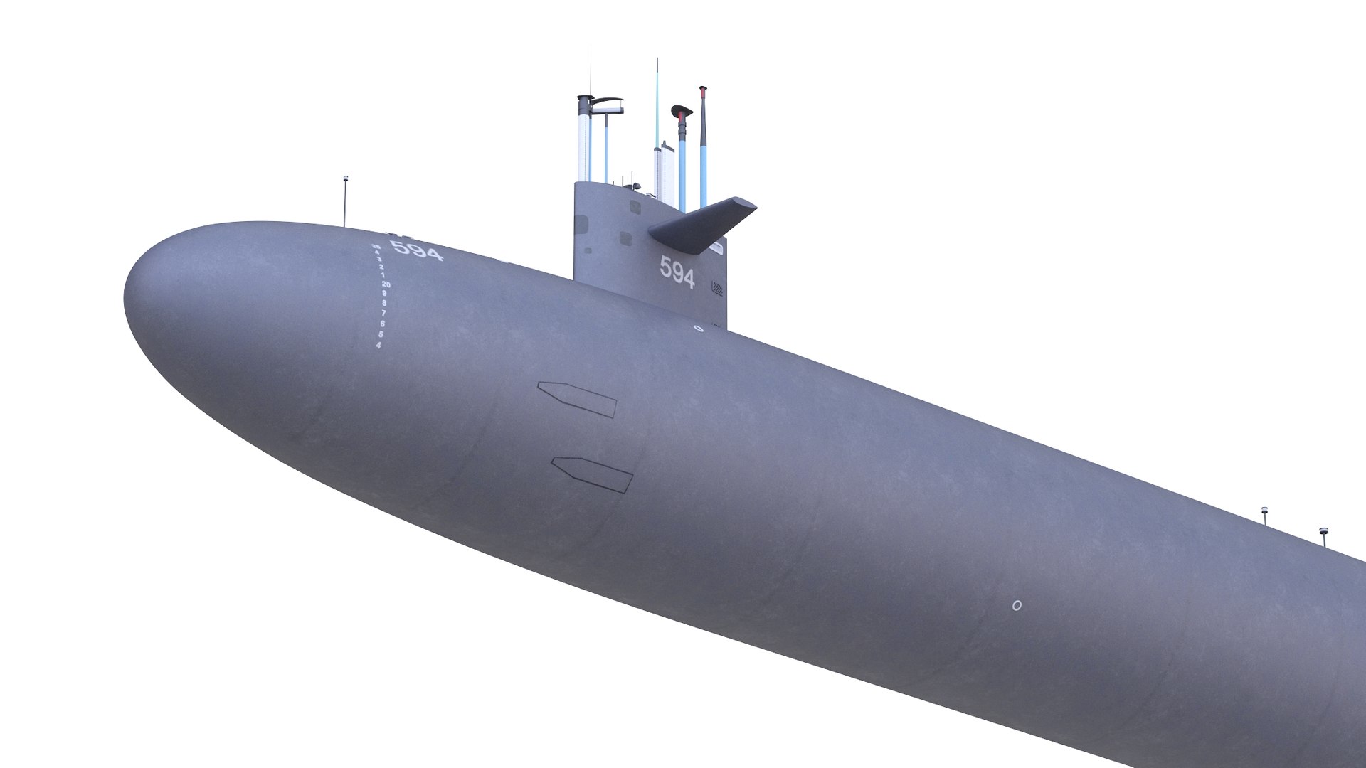 Uss Permit Ssn-594 3D Model - TurboSquid 1663949