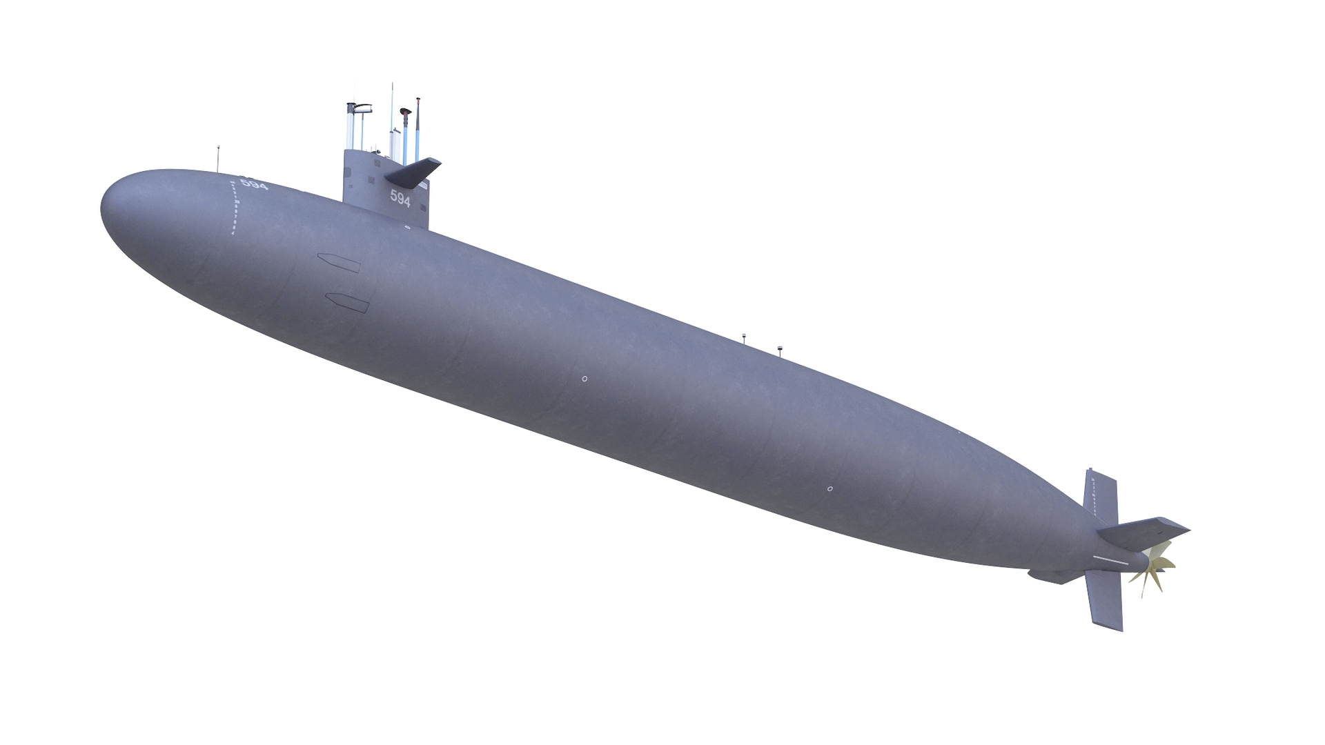 Uss permit ssn-594 3D model - TurboSquid 1663949