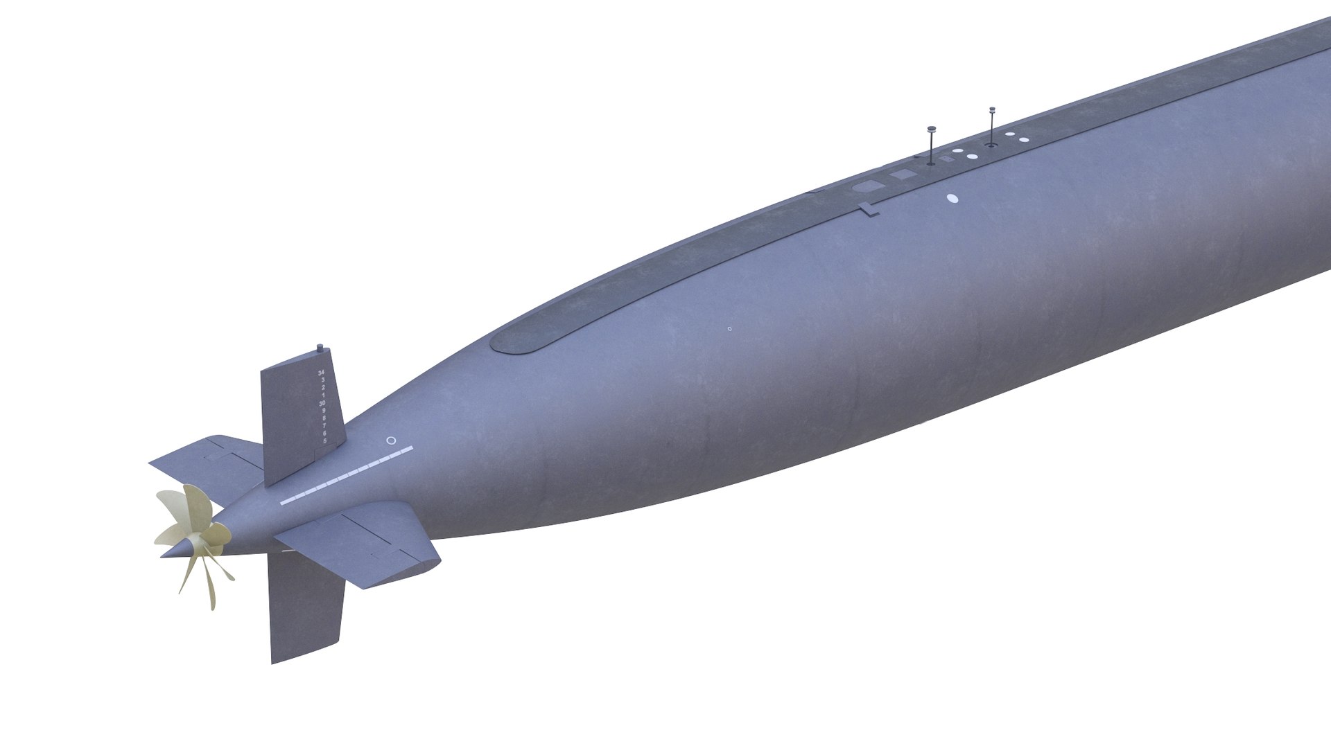 Uss Permit Ssn-594 3D Model - TurboSquid 1663949