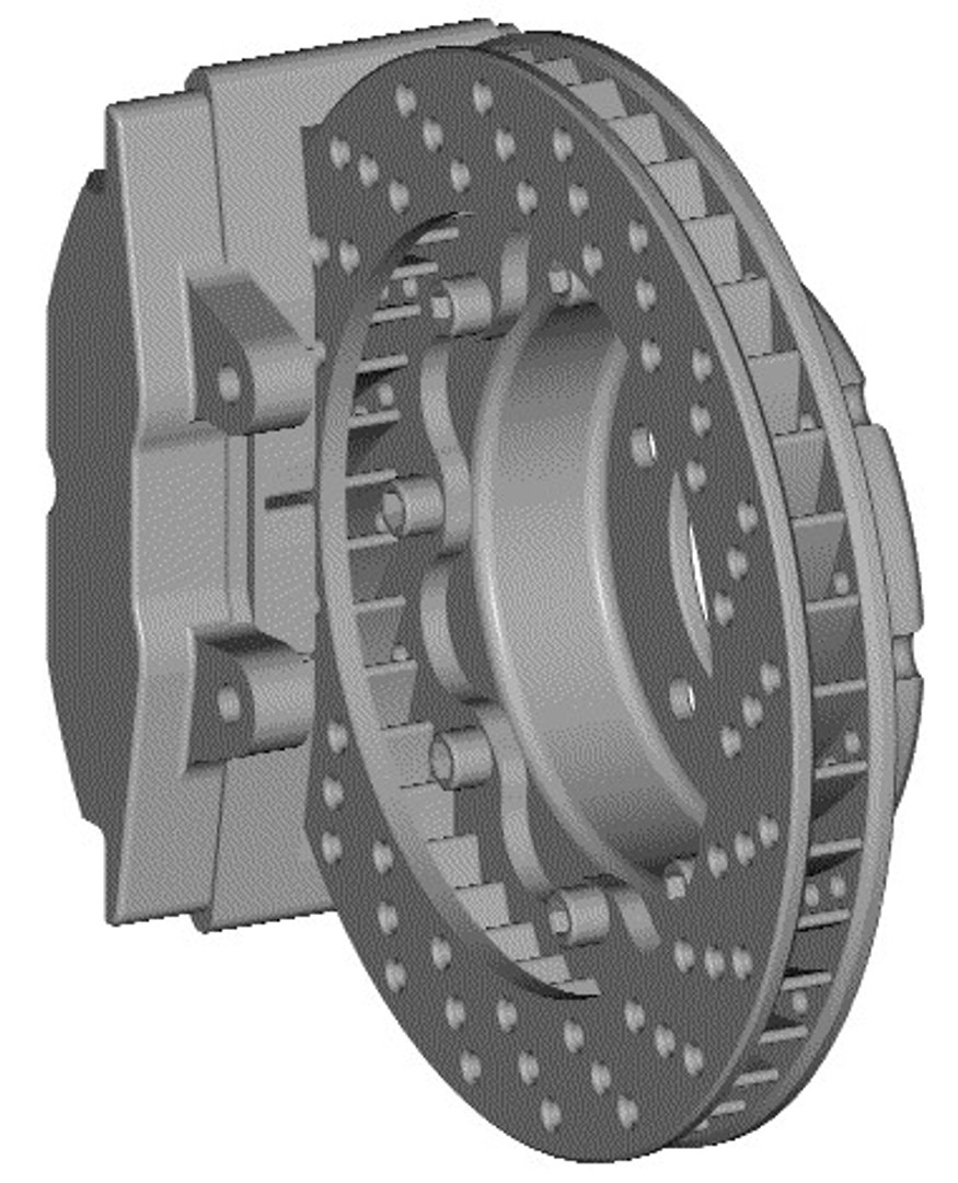 3ds disc brake rotor caliper