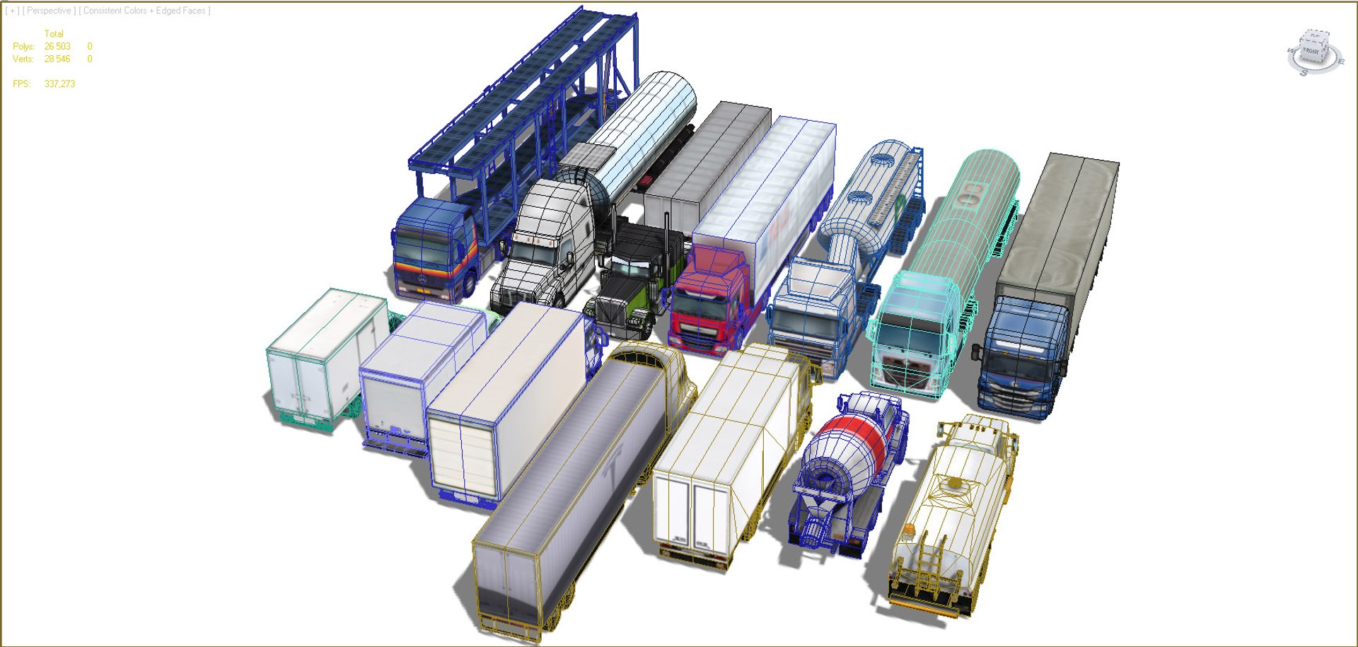 14 trucks vol1 3D model - TurboSquid 1470852