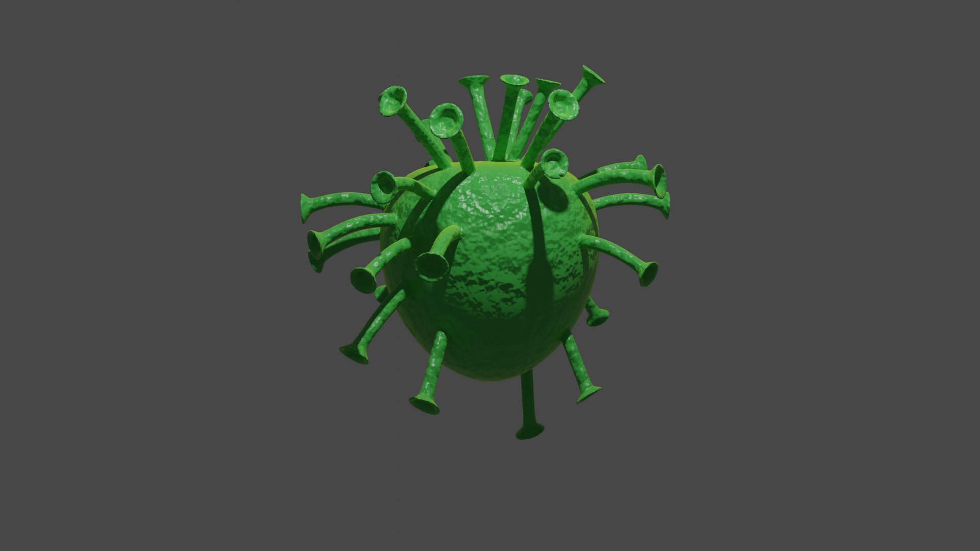 Virus Germ Yellow 3D Model - TurboSquid 1525150