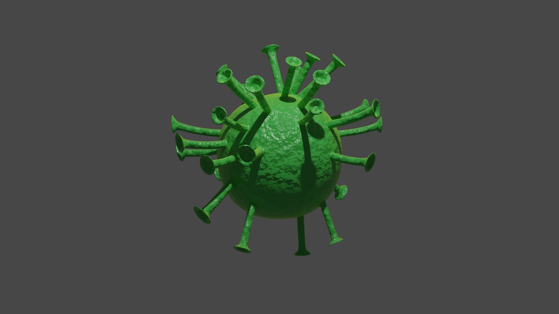 Virus Germ Yellow 3D Model - TurboSquid 1525150