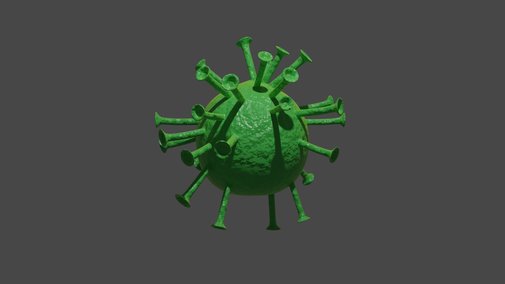 Virus Germ Yellow 3D Model - TurboSquid 1525150