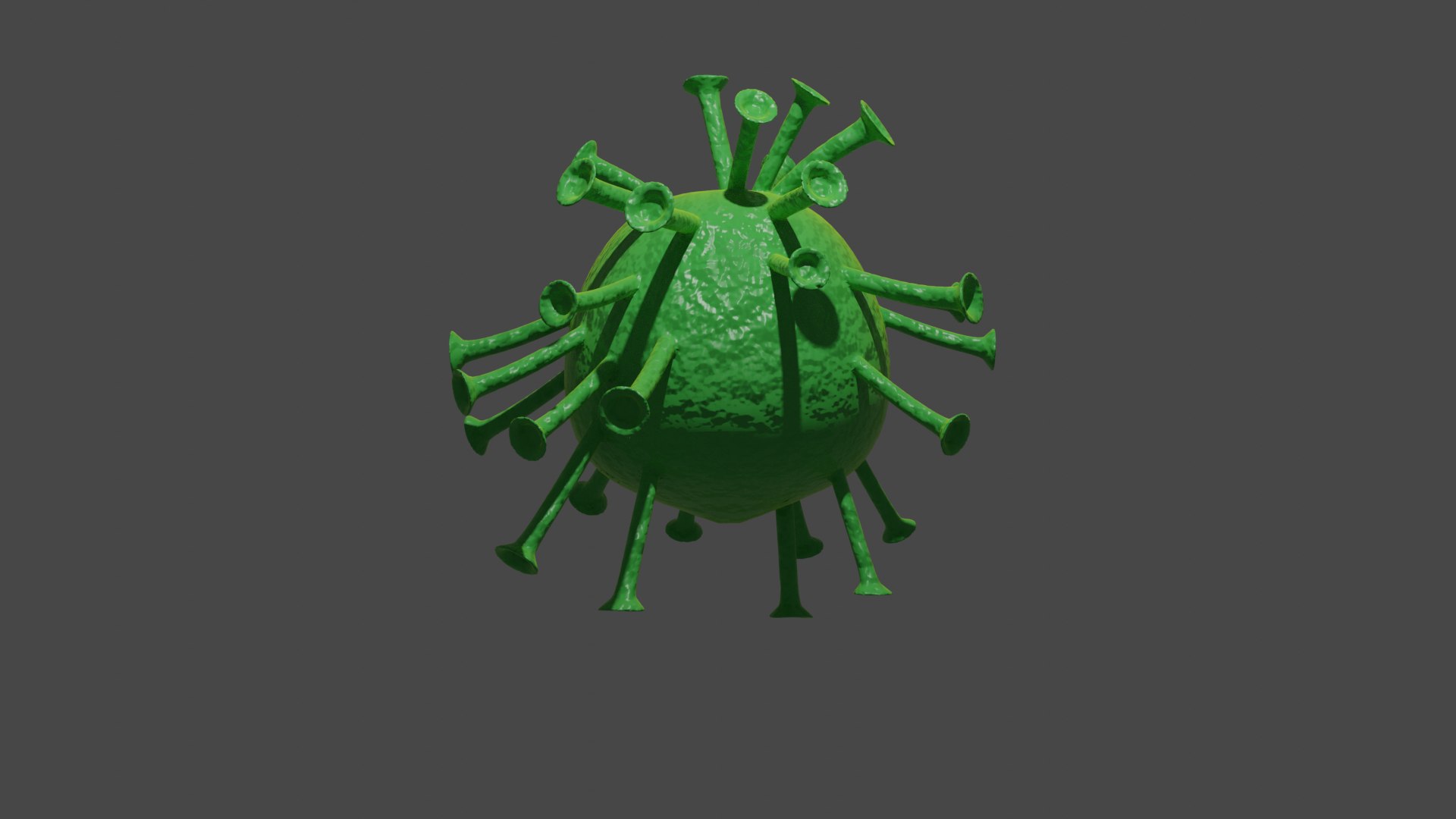 Virus Germ Yellow 3D Model - TurboSquid 1525150