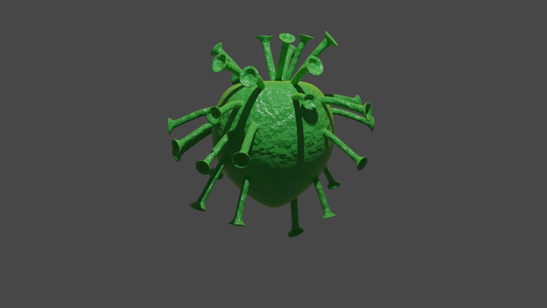 Virus Germ Yellow 3D Model - TurboSquid 1525150