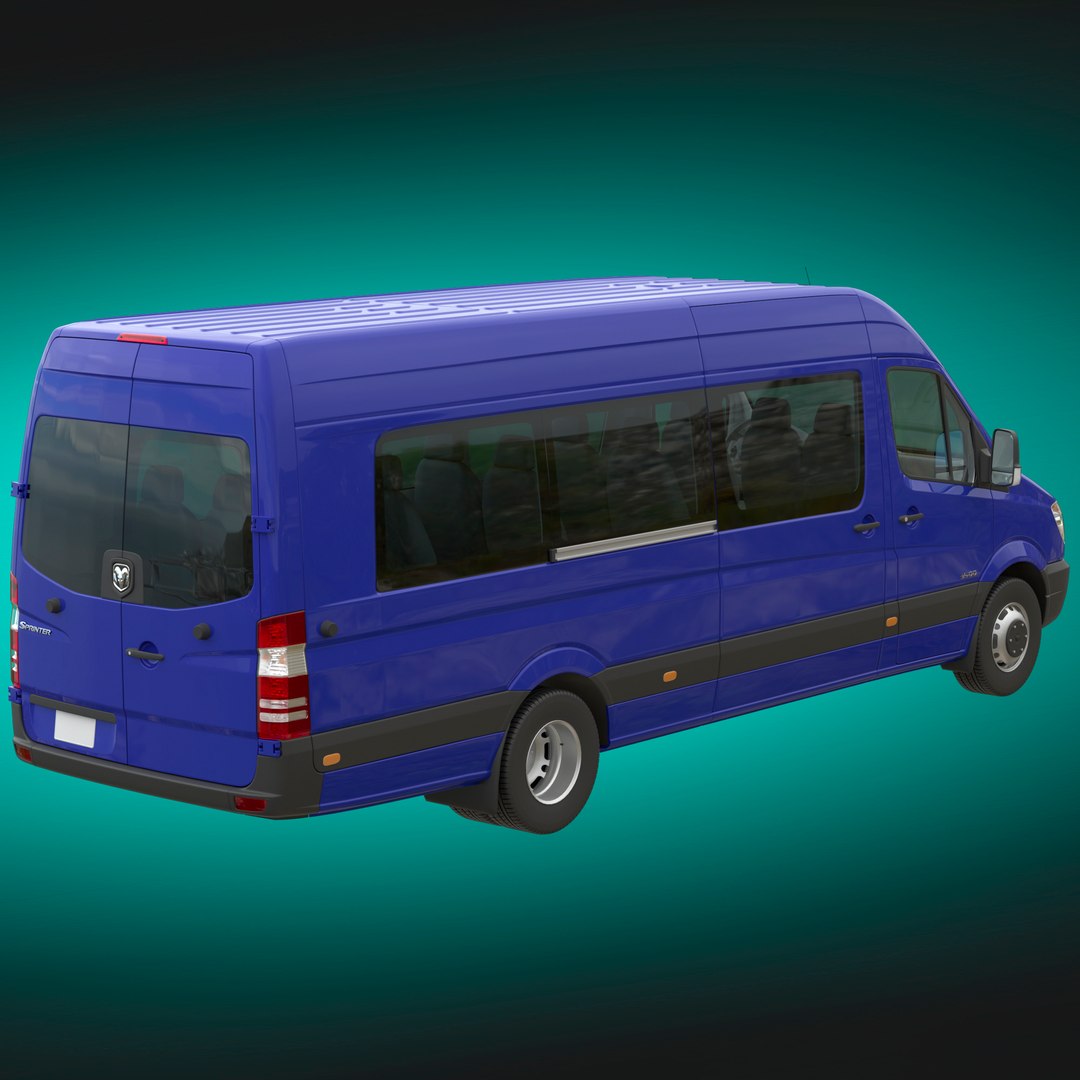 3D Dodge Sprinter 3500 Minibus L4H2 Model - TurboSquid 1908478