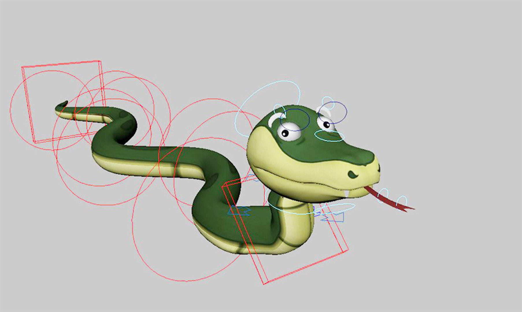 3D Snake Cartoon - TurboSquid 1340247
