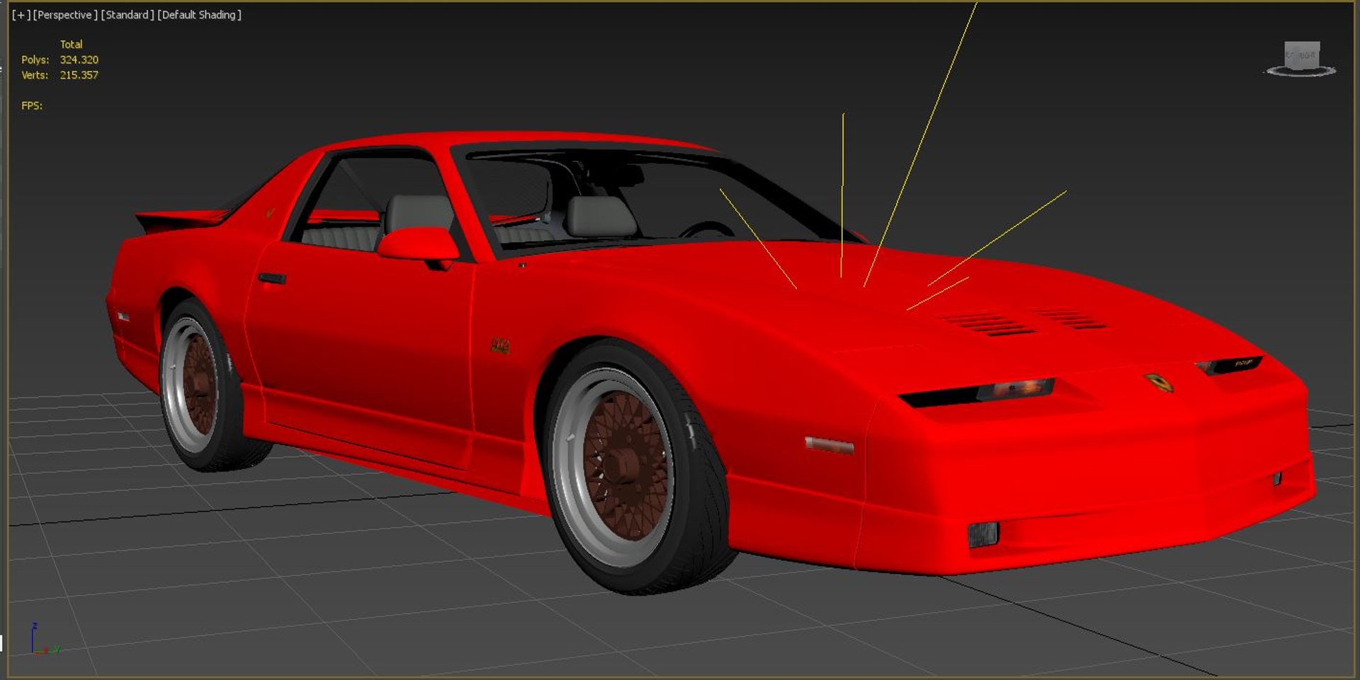 1987 Pontiac Firebird Trans Am Model - TurboSquid 2213962