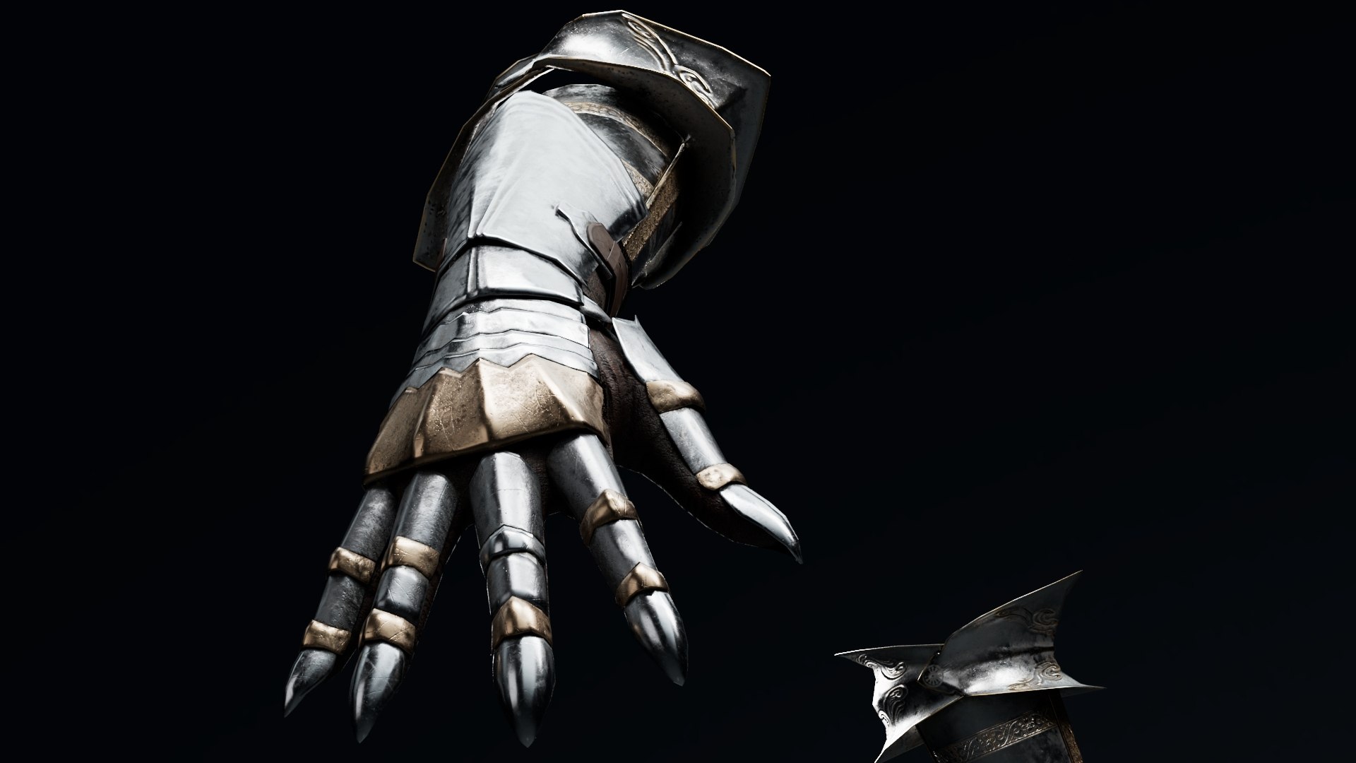 Female Knigt Hand And Wrist Armor LowPoly 3D - TurboSquid 2034201