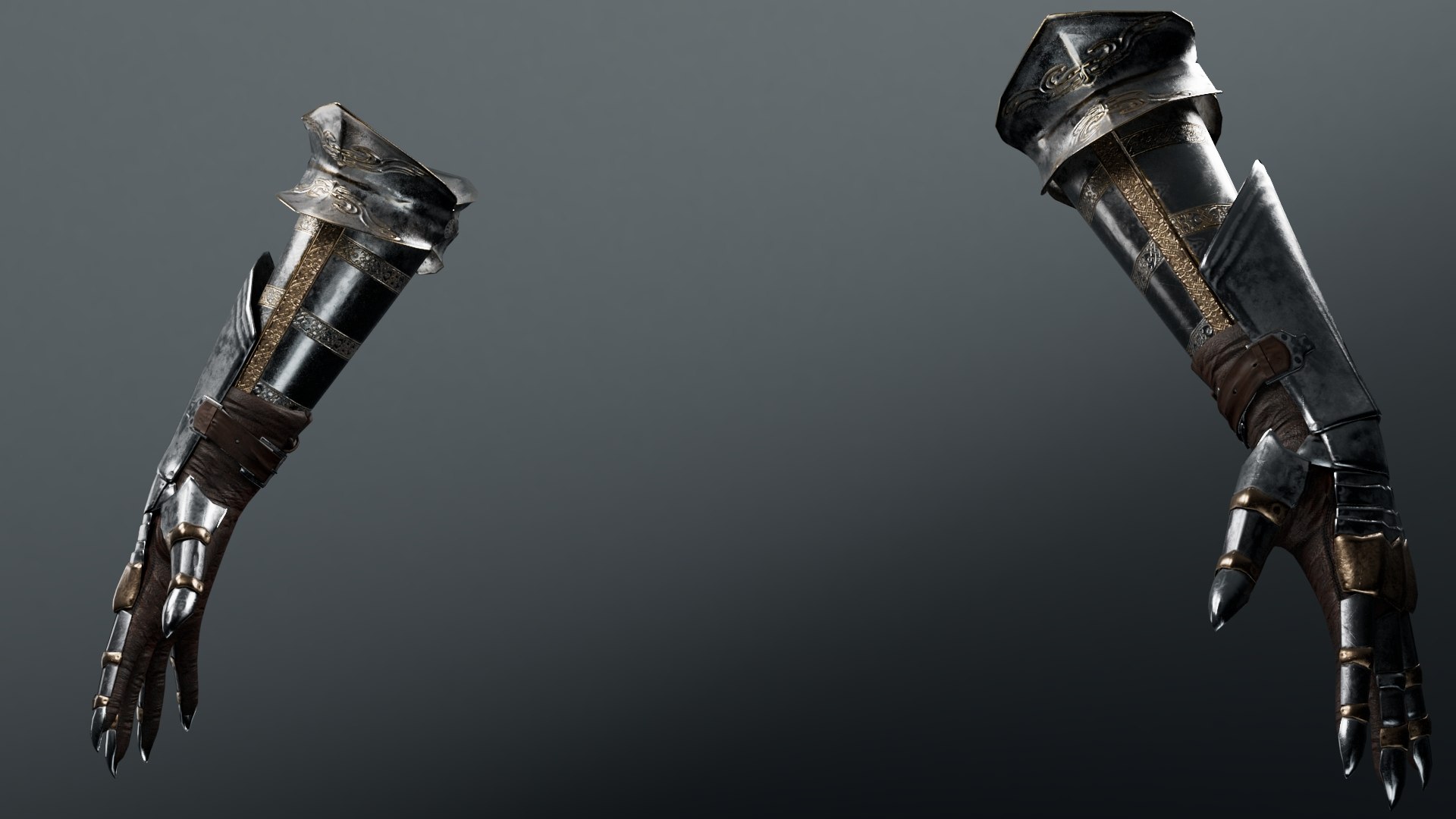 Female Knigt Hand And Wrist Armor LowPoly 3D - TurboSquid 2034201