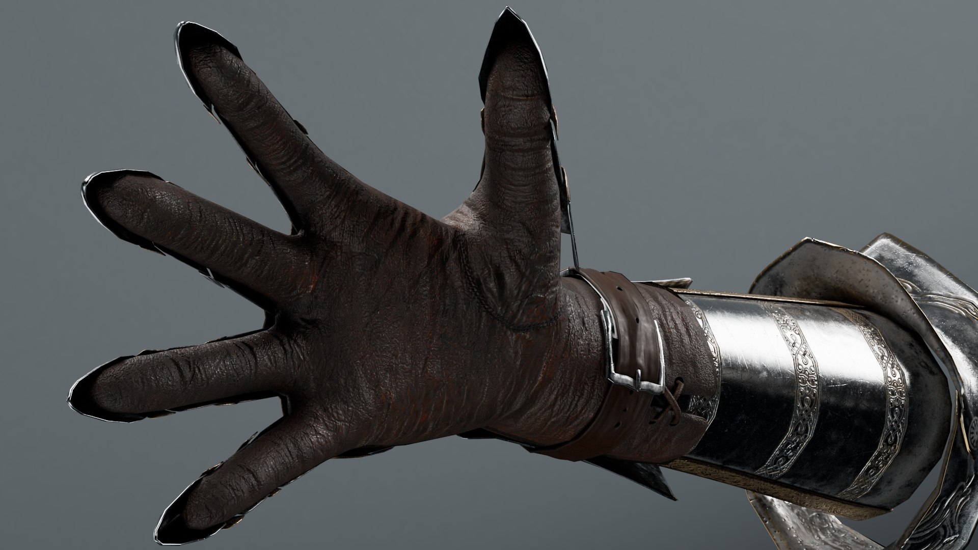 Female Knigt Hand And Wrist Armor LowPoly 3D - TurboSquid 2034201