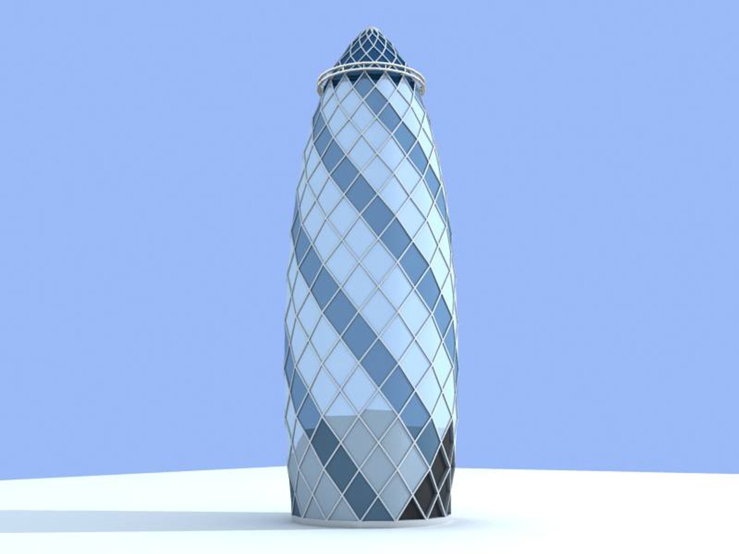 Gherkin Buildings 3d Model