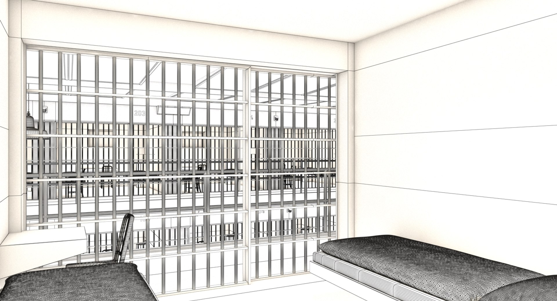 Prison Cells 3D Model - TurboSquid 1320813