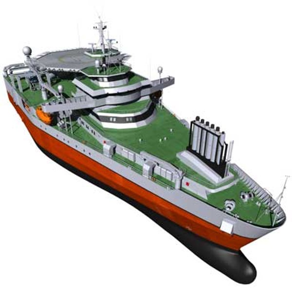3d model seismic vessel