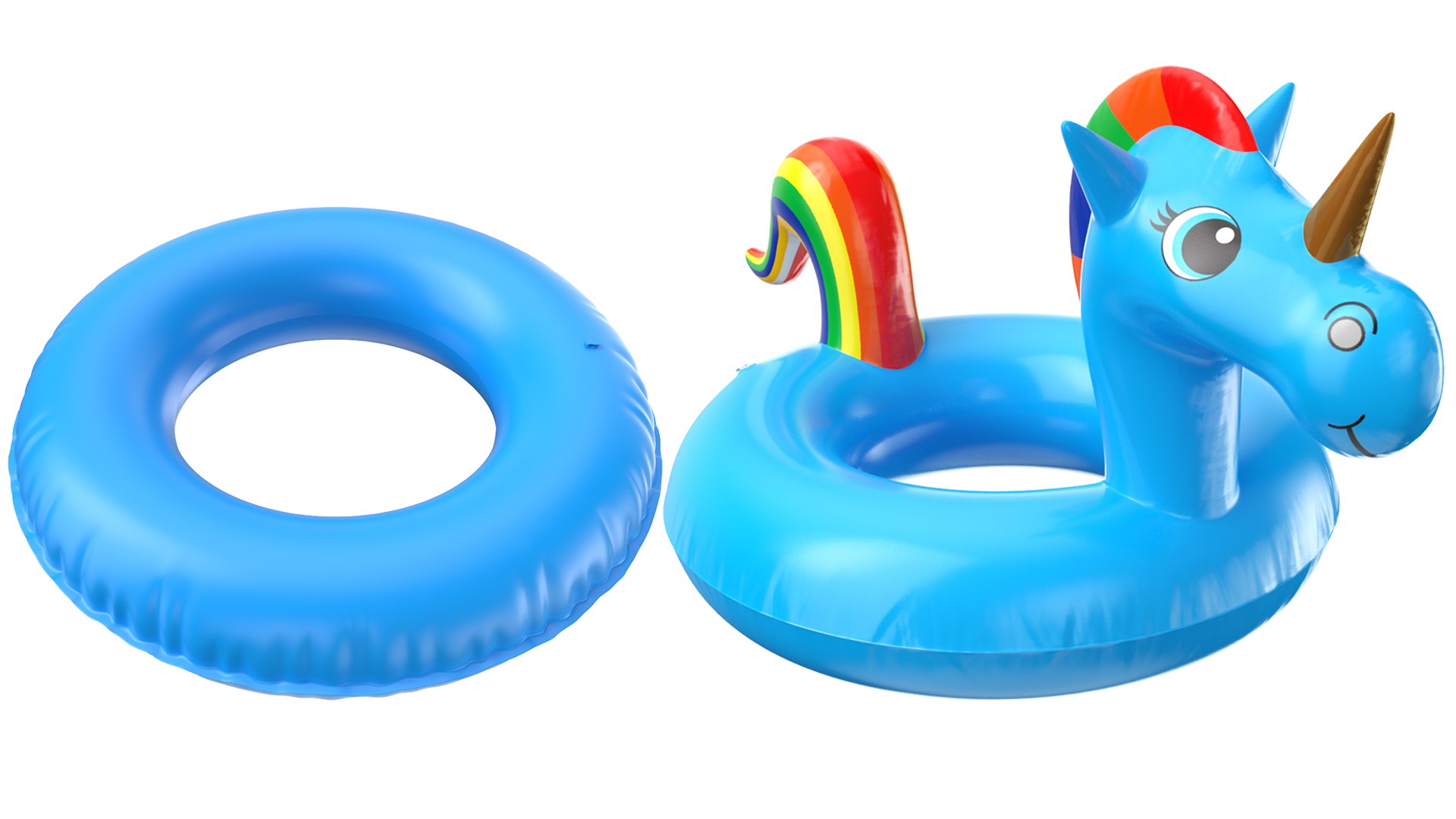 Two Detailed Pool Rafts 3D Model - TurboSquid 2052145