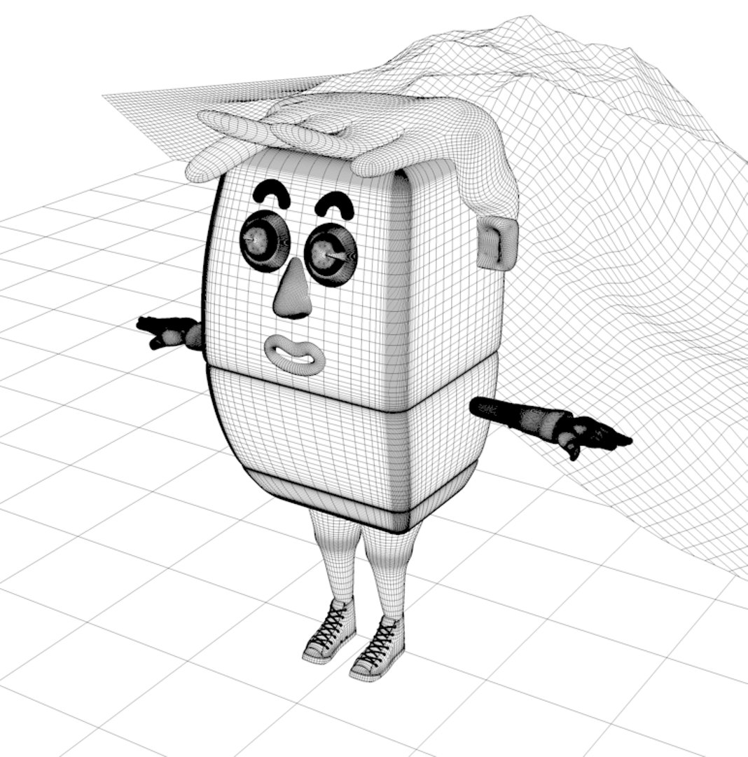 Cartoon man male animation character model - TurboSquid 1443262