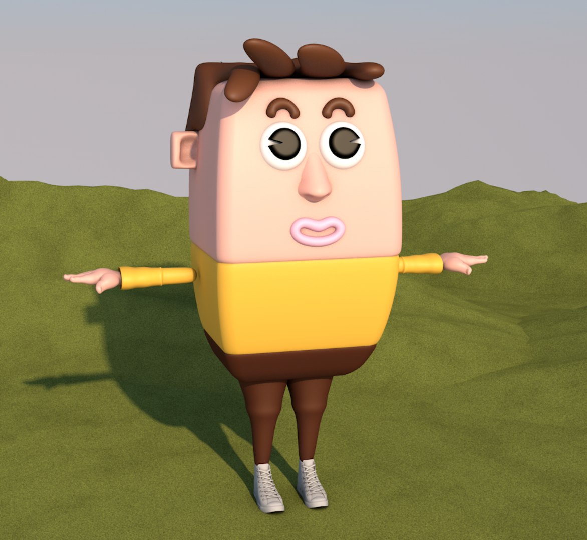 Cartoon man male animation character model - TurboSquid 1443262