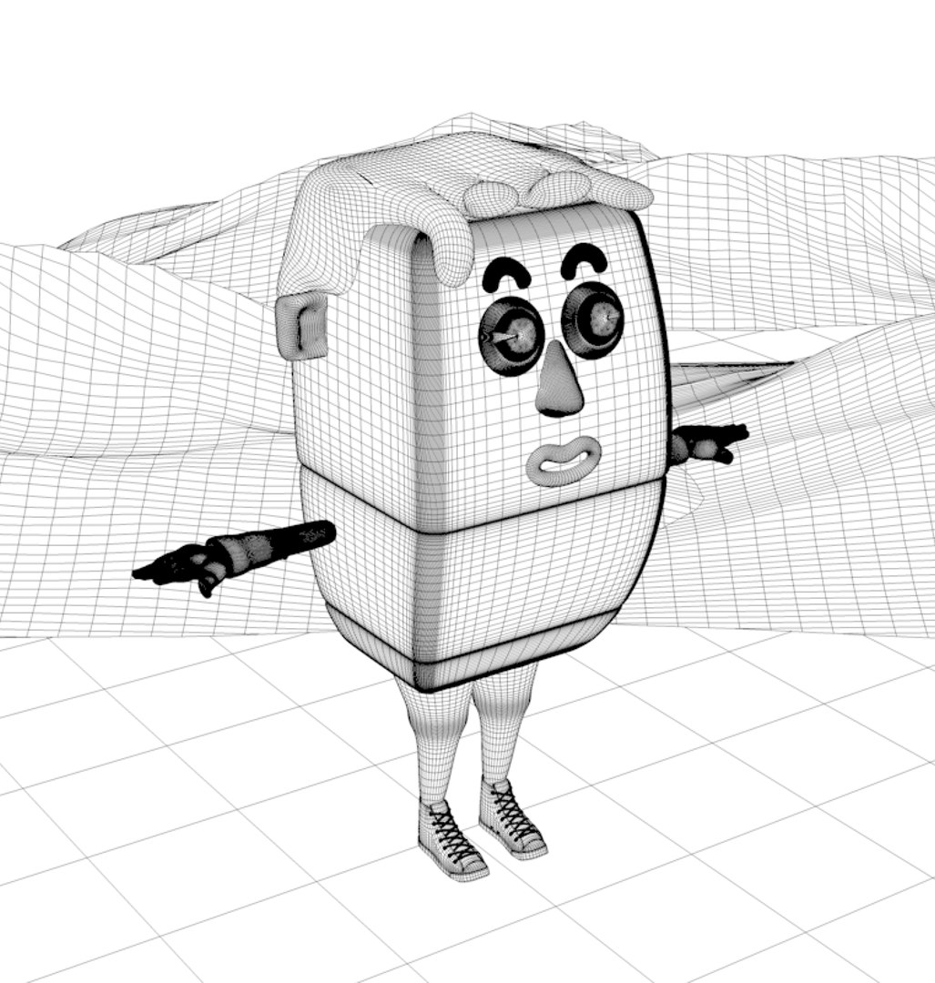 Cartoon man male animation character model - TurboSquid 1443262