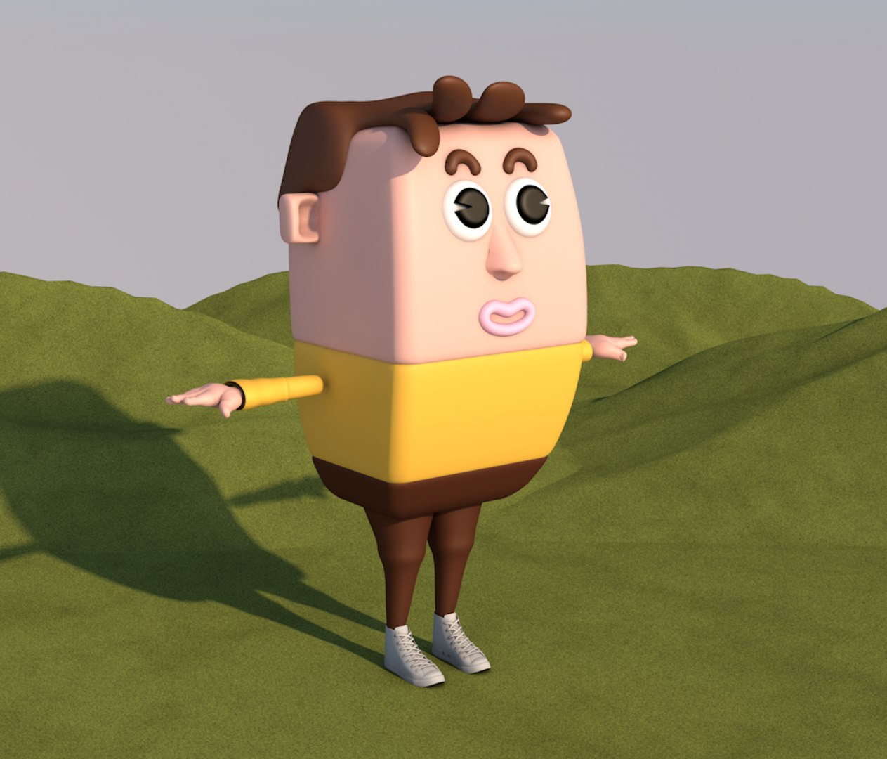 Cartoon man male animation character model - TurboSquid 1443262