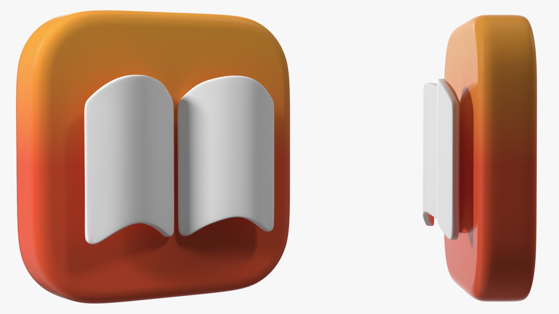 IPhone IOS IBooks Icon Model - TurboSquid 2222899