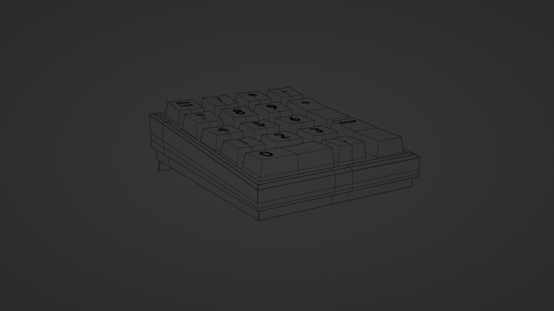3D Numpad Model - TurboSquid 2205326