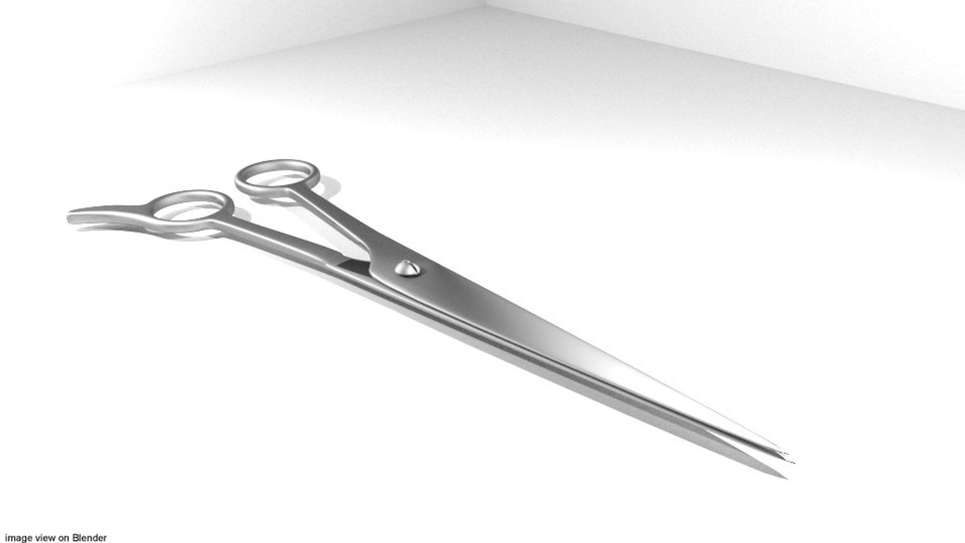 3d model barber scissor