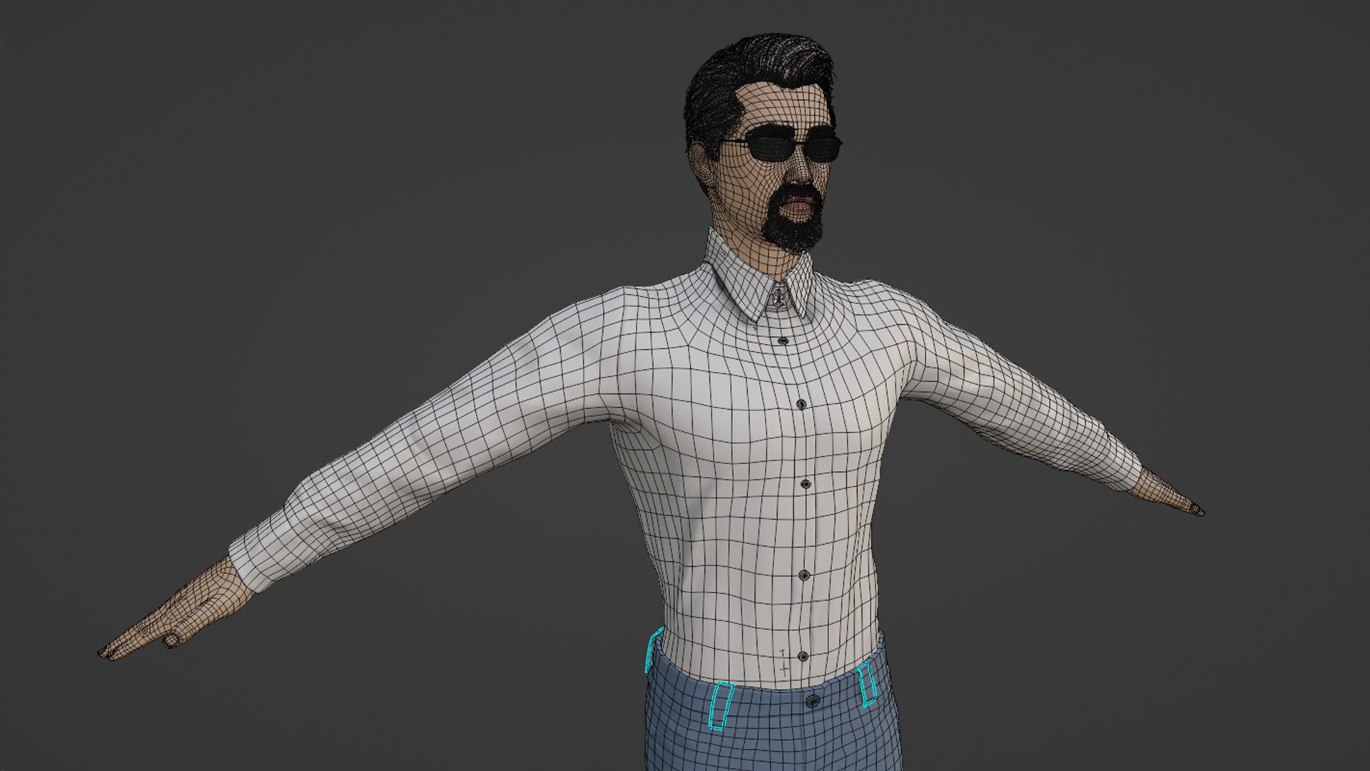 Realistic Rigged Style Office Gentleman Character 3D Model 3D Model ...
